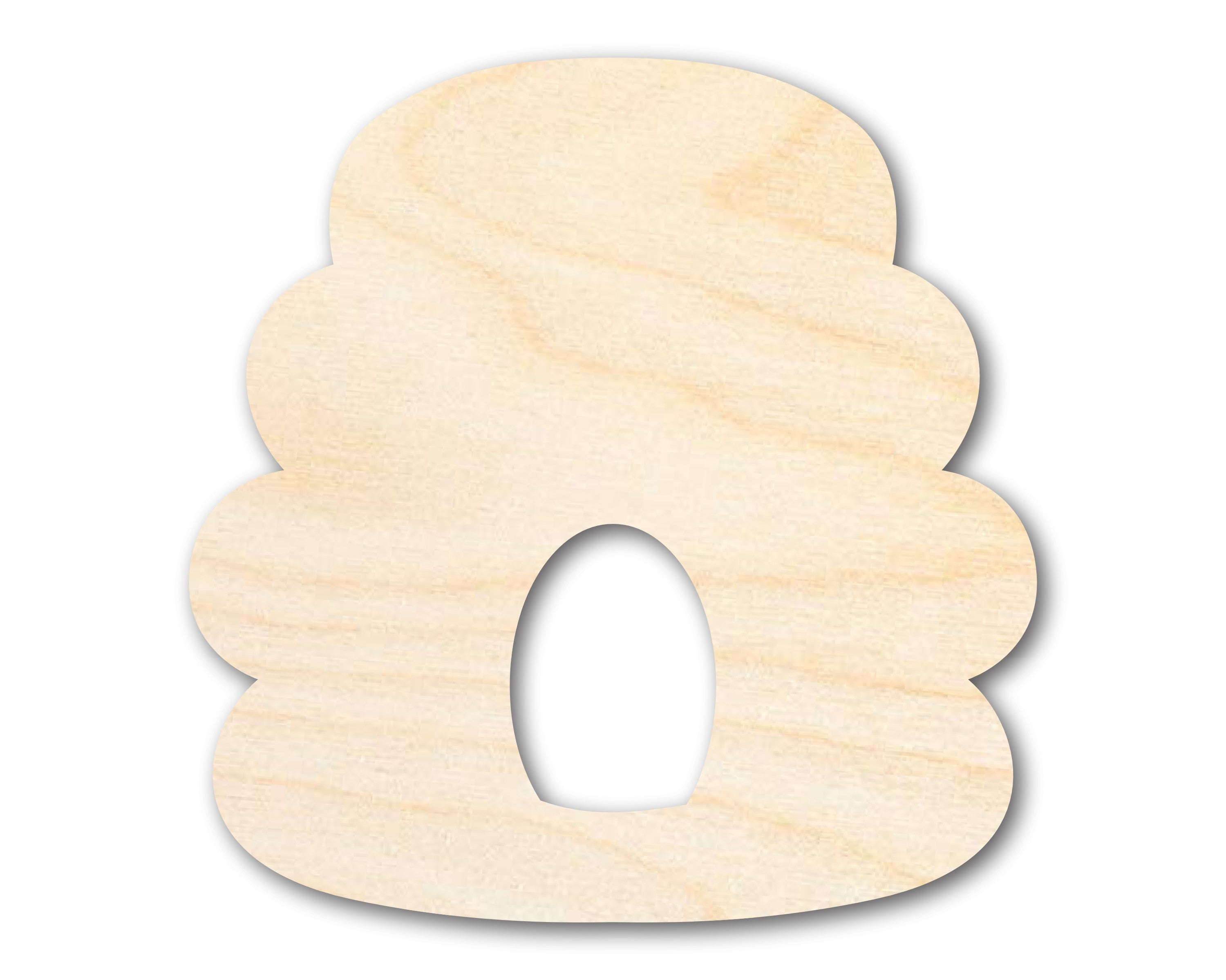 Unfinished Wood Beehive Shape - Craft - up to 46" 4" / 1/8" - Walmart.com