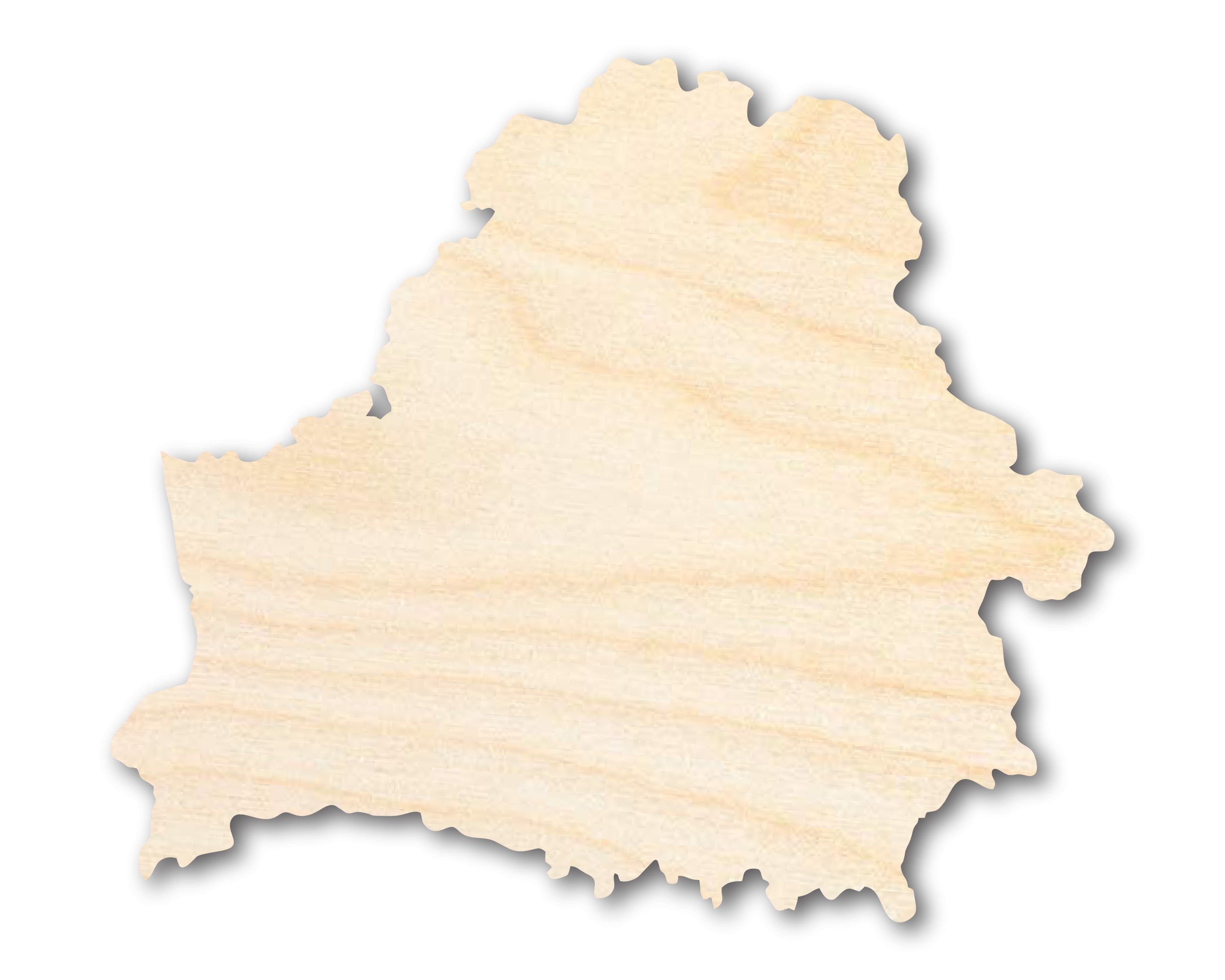 Unfinished Wood Belarus Country Shape - Europe Craft - up to 46" DIY 6 ...