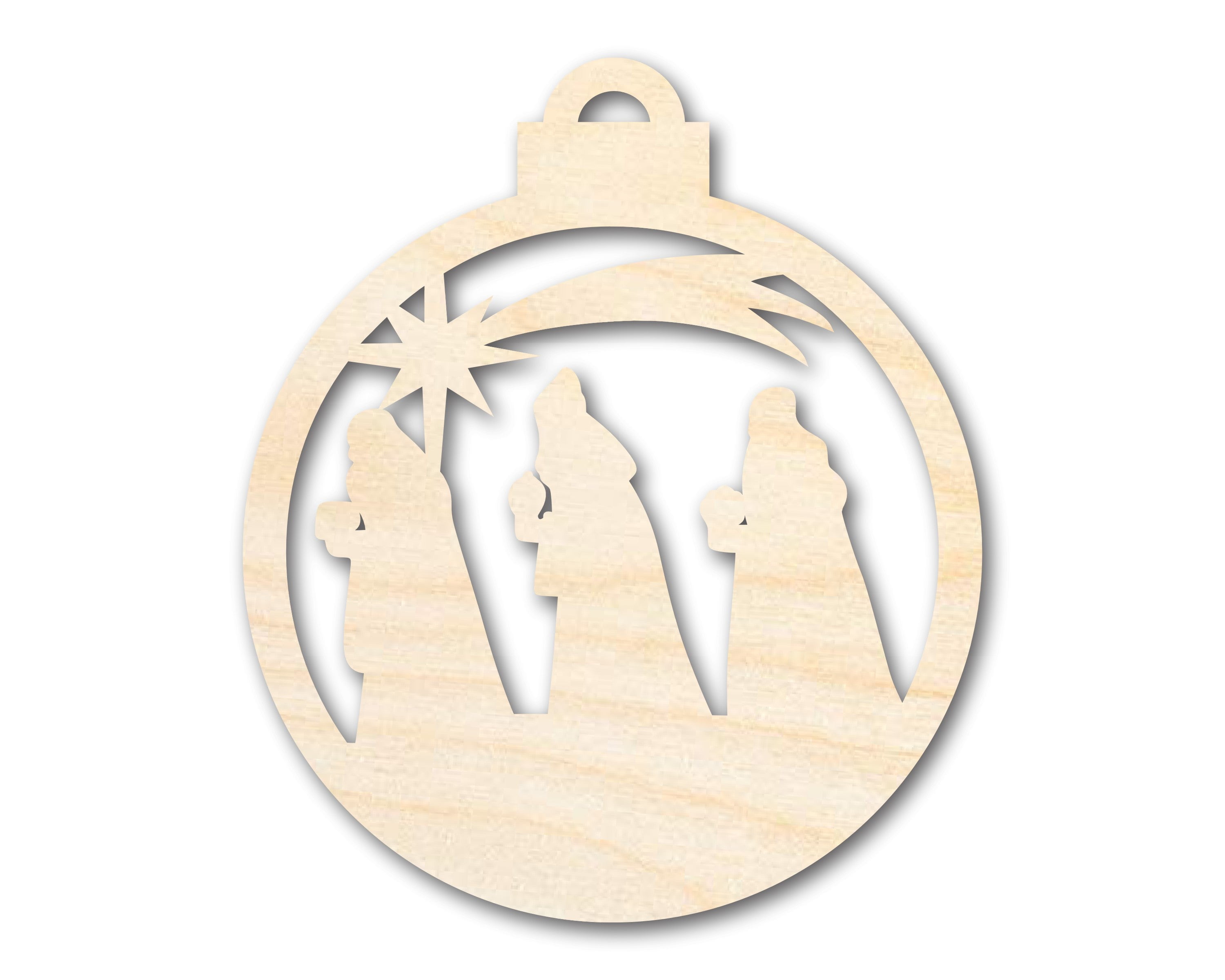 Unfinished Wood Bethlehem Nativity Ornament Shape - Christmas - Craft ...