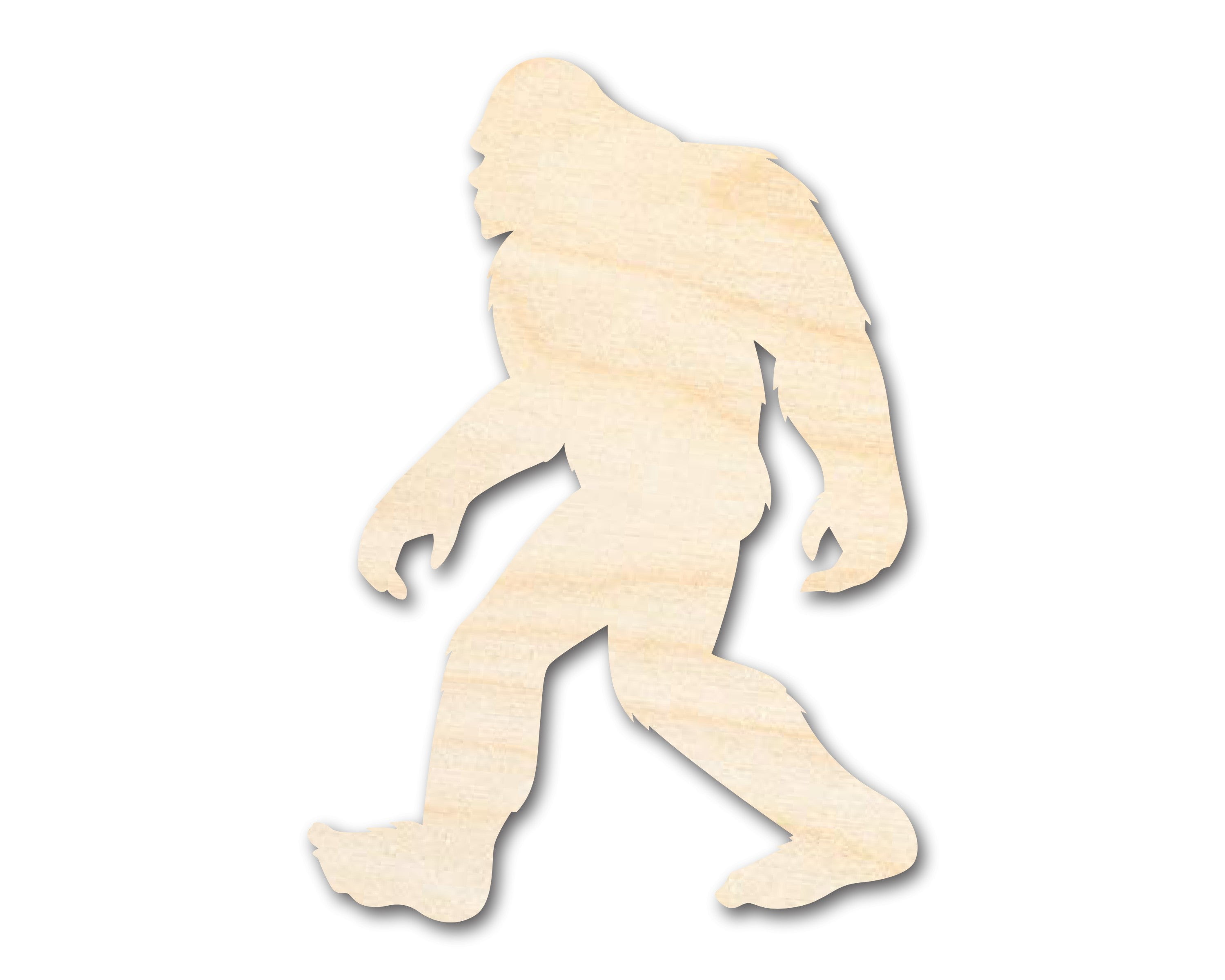 Bigger Better | Unfinished Wood Bigfoot Sasquatch Silhouette | DIY ...