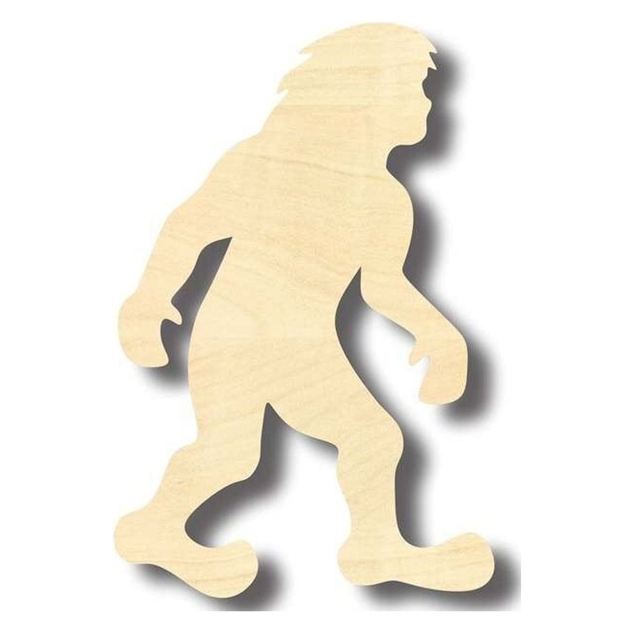 Unfinished Wood Bigfoot Shape - Craft - up to 46" DIY 8" / 1/2 ...