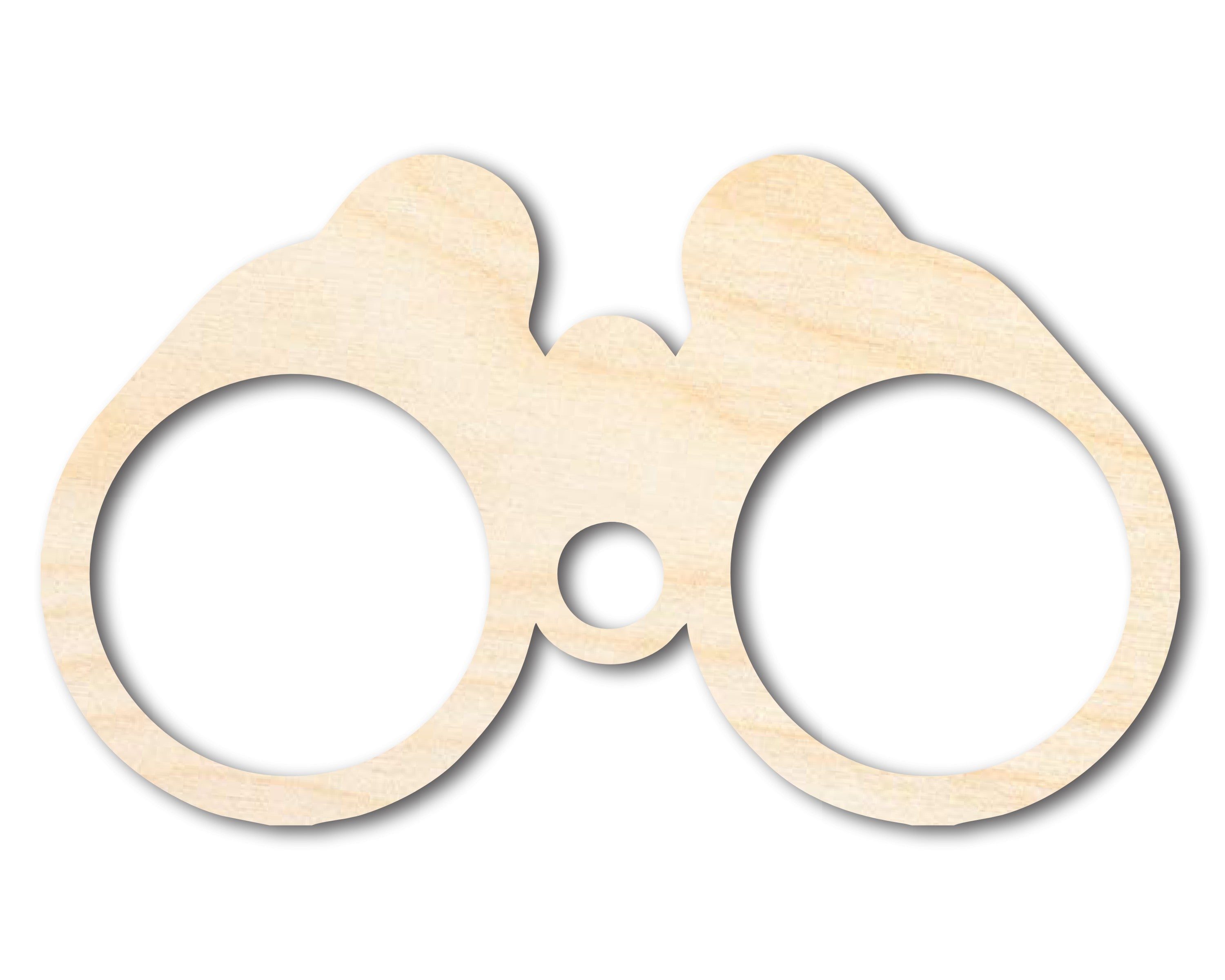 Unfinished Wood Binoculars Shape | DIY Craft Cutout 10" / 1/4 ...