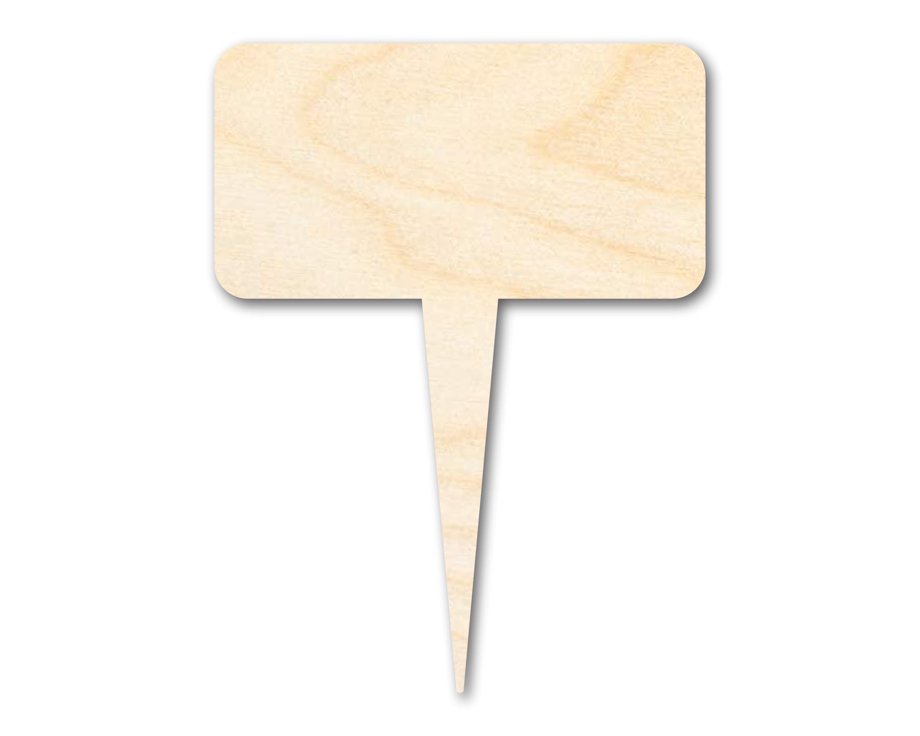 Unfinished Wood Blank Garden Stake Shape 24" / 1/2" - Walmart.com