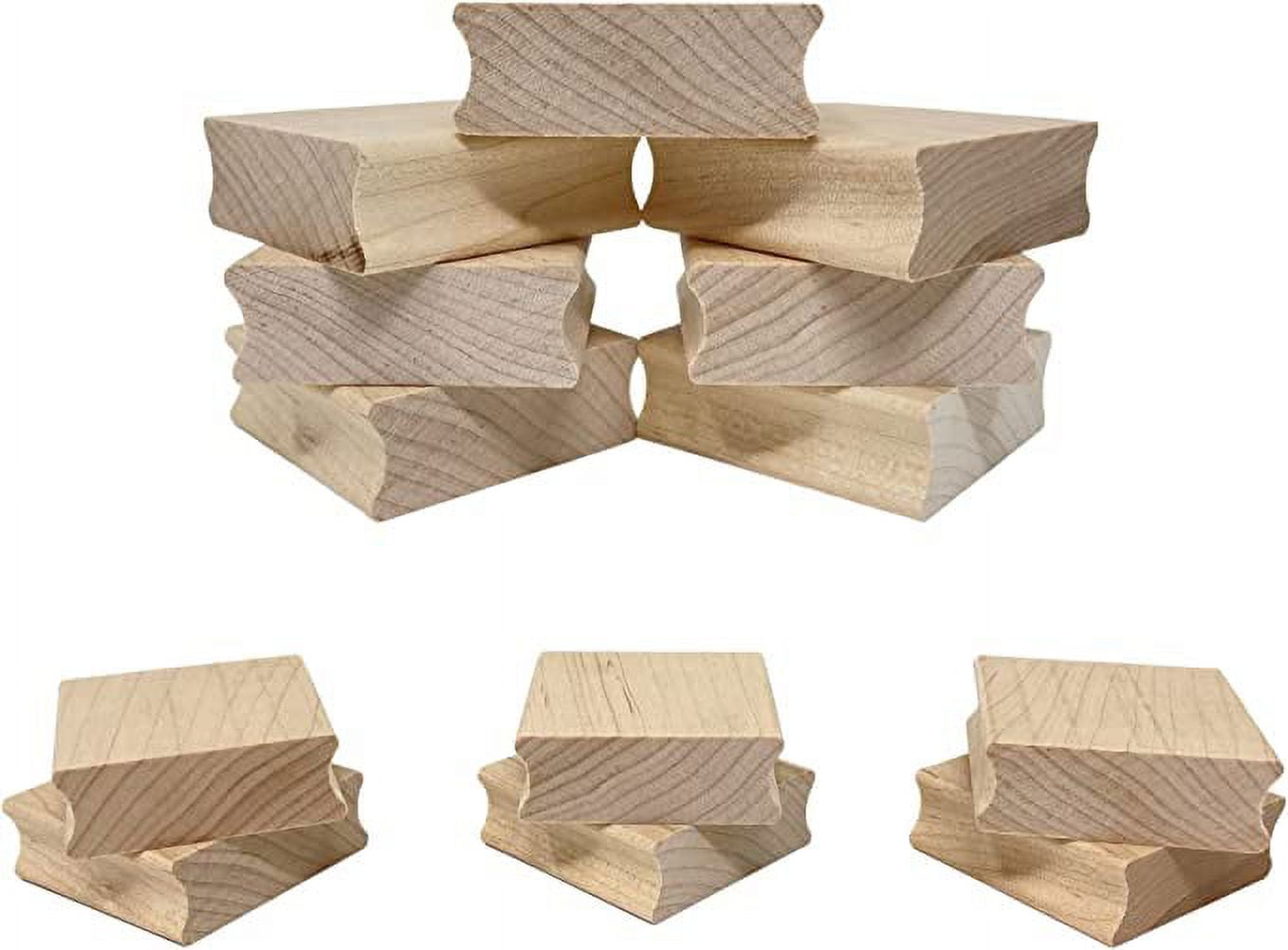 Unfinished Wood Blank Rubber Stamp Mounts - 3" x 3" | 3" x 2" | 2" x 2 ...