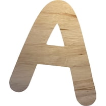 Wooden Letter M, Blank Craft Paintable 5'' Wall Hanging Wood Alphabet ...