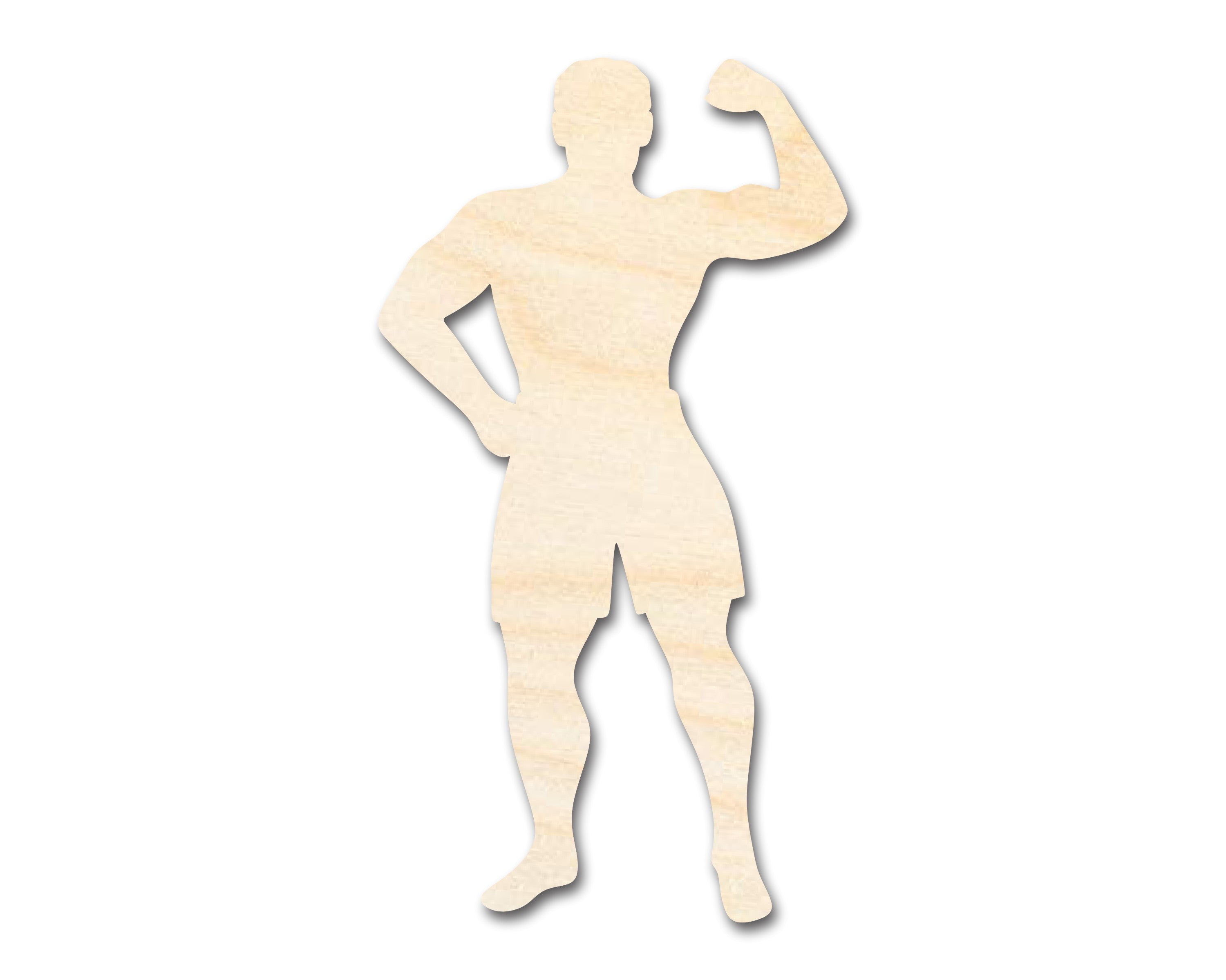 Unfinished Wood Body Builder Shape - Craft - up to 46" DIY 8" / 1/2 ...