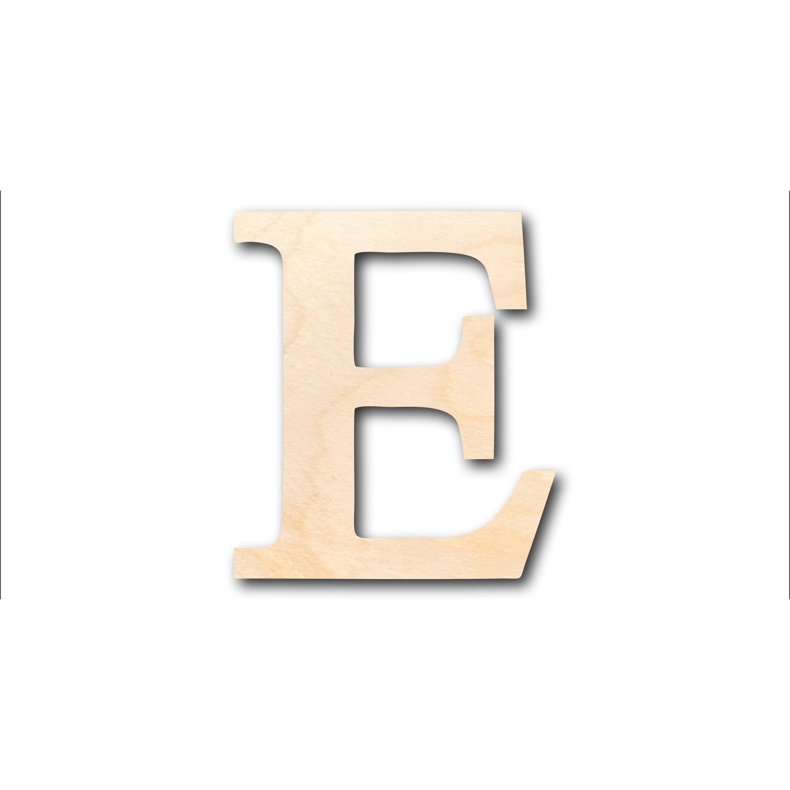 Unfinished Wood Bold Epsilon Shape - Craft - up to 46" DIY 6" / 1/2 ...