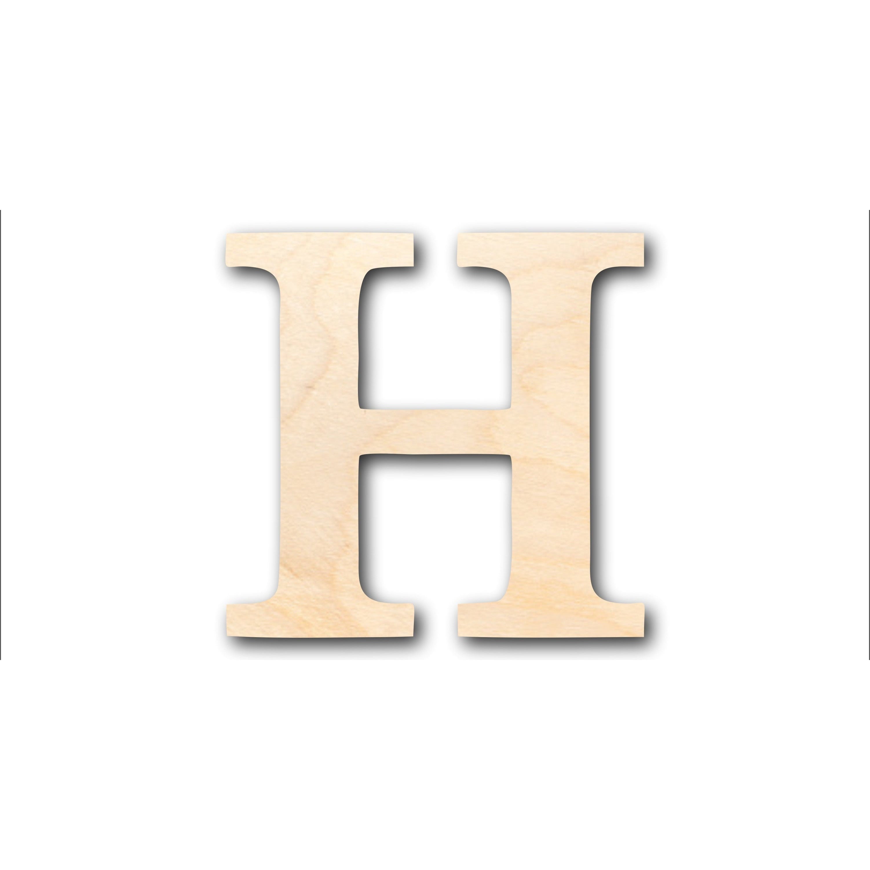 Unfinished Wood Bold Eta Shape - Craft - up to 46" DIY 30" / 1/2 ...