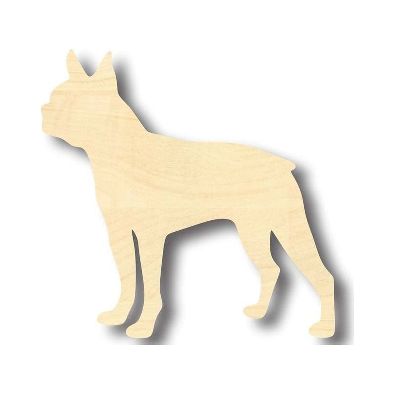 Unfinished Wood Boston Terrier Dog Shape - Animal - Pet - Craft - up to ...