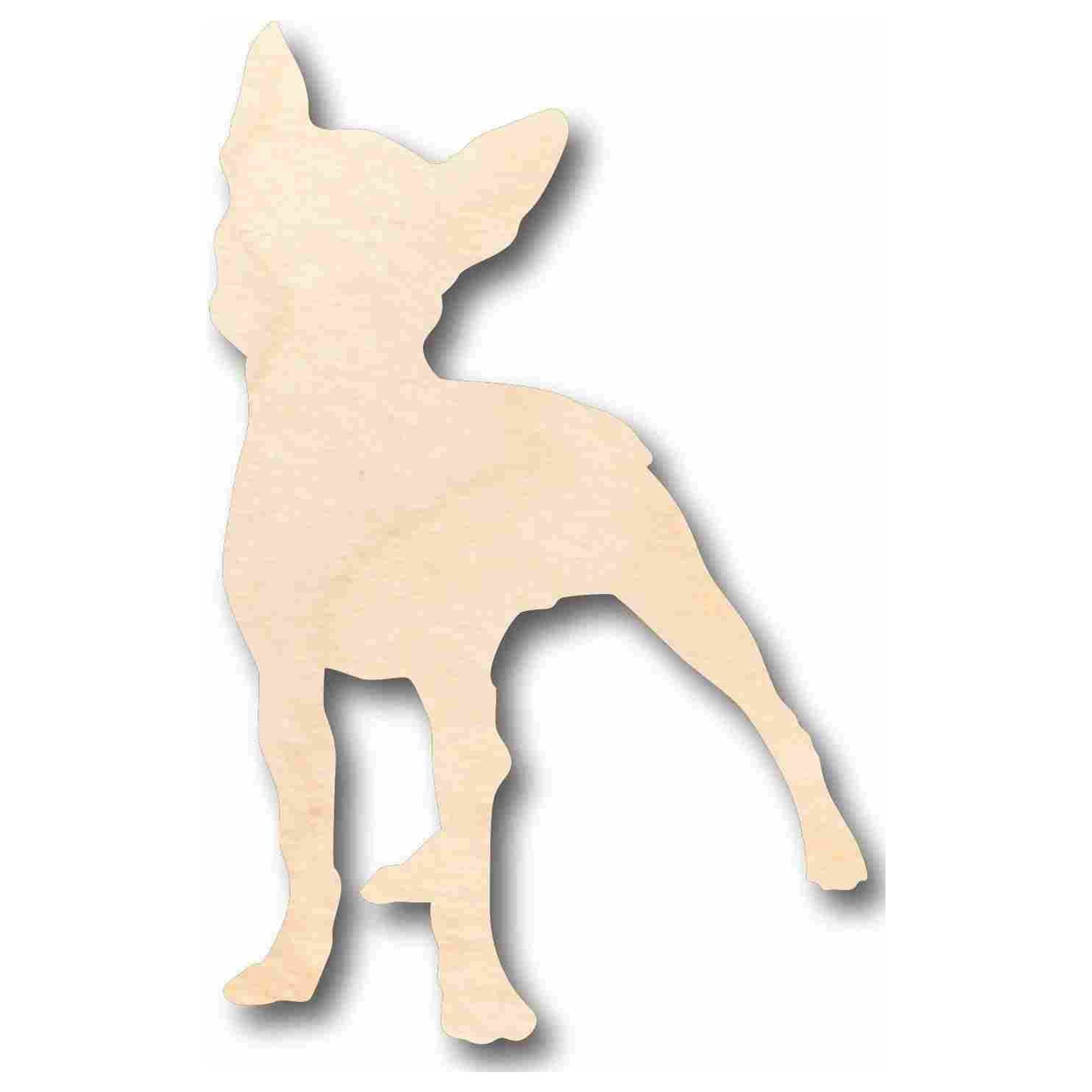 Unfinished Wood Boston Terrier Small Dog Silhouette - Craft- up to 46 ...