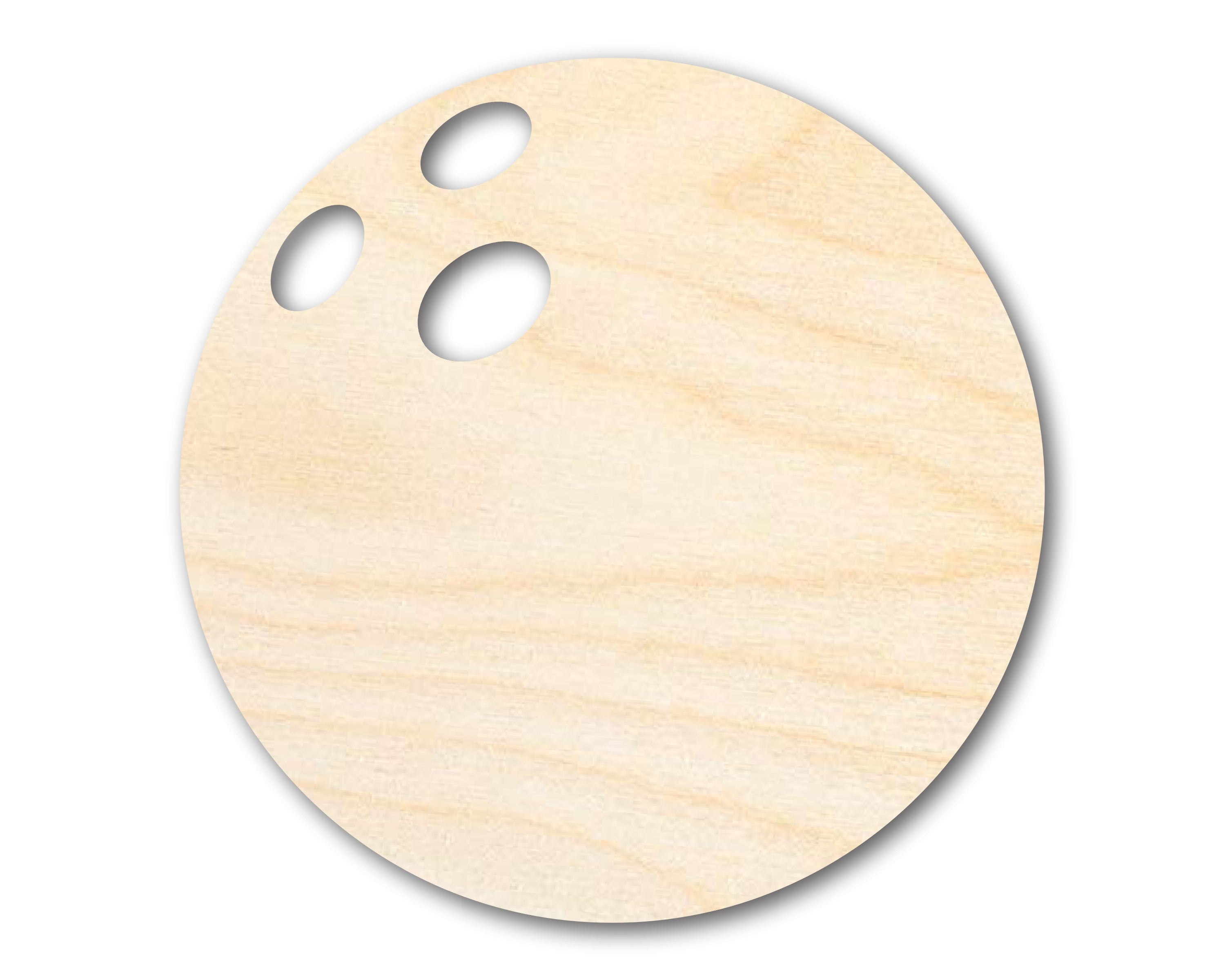Unfinished Wood Bowling Ball Silhouette - Craft- up to 46" DIY 7" / 1/4 ...