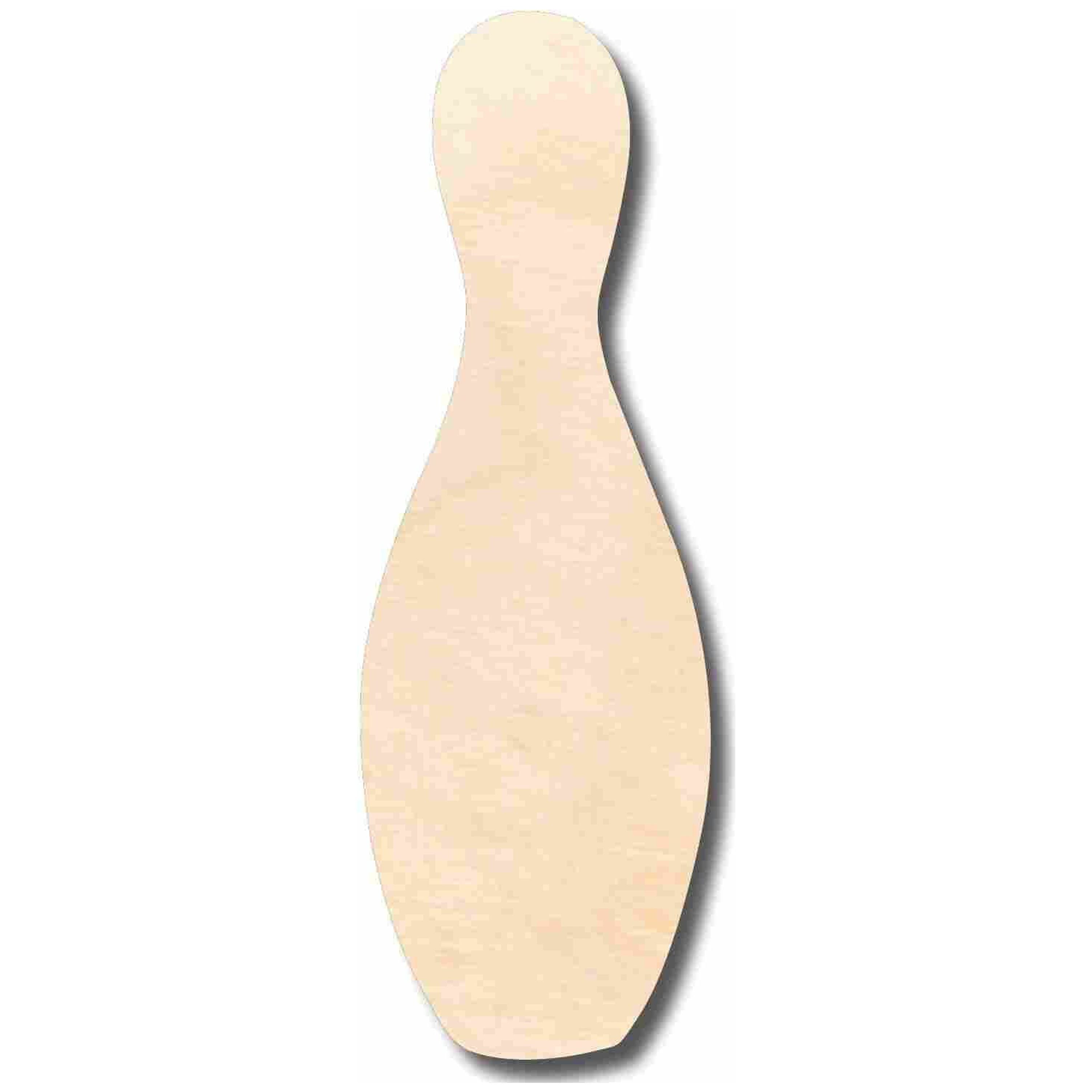 Unfinished Wood Bowling Pin Silhouette - Craft- up to 46" DIY 8" / 1/8 ...