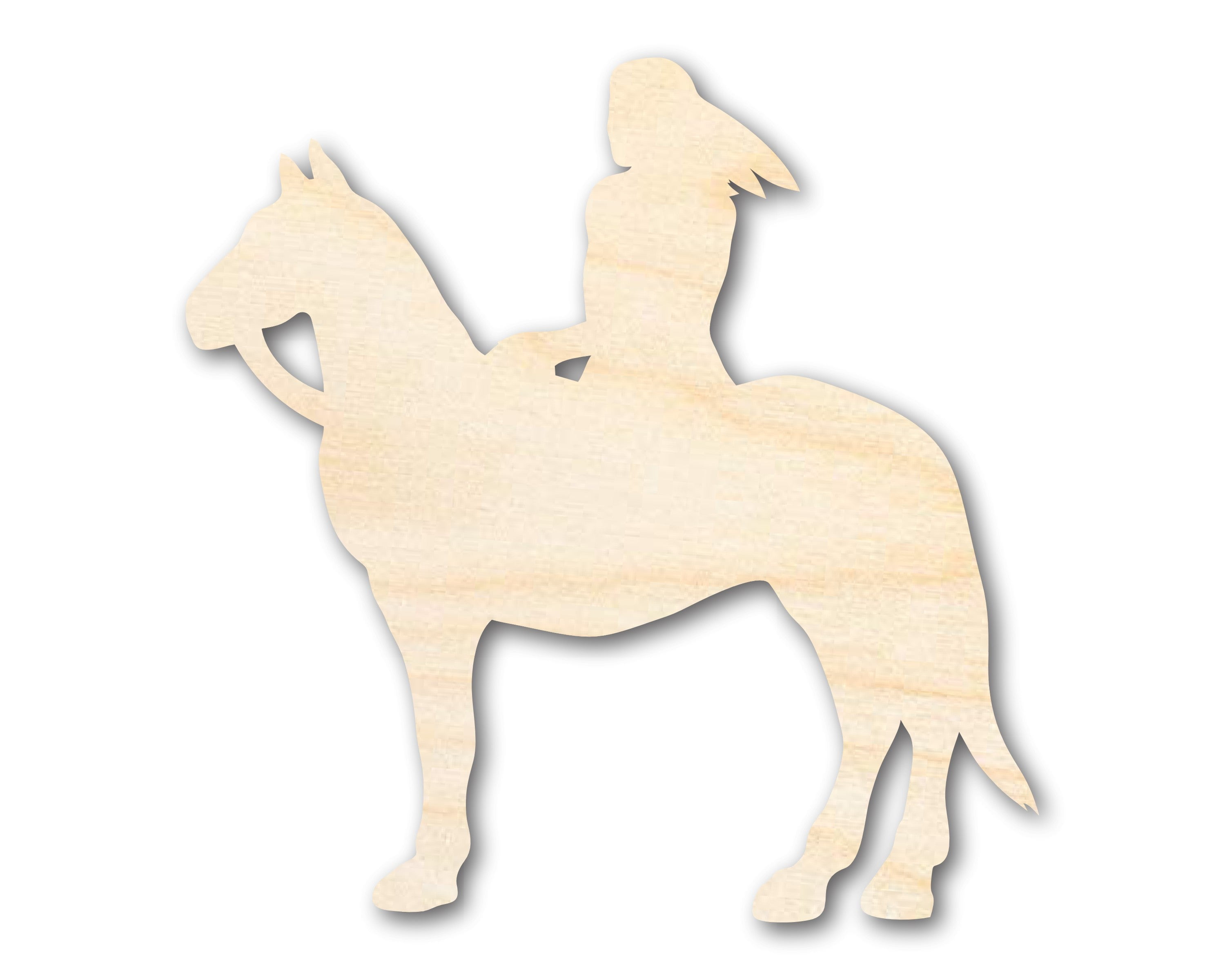 Unfinished Wood Brave Warrior Shape 24" / 1/4" - Walmart.com