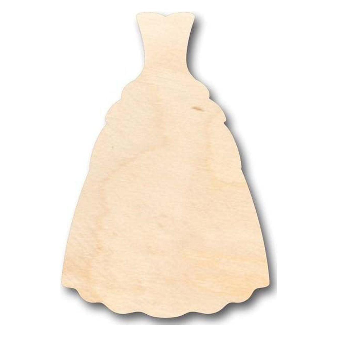 Unfinished Wood Bride Gown Shape - Wedding - Craft - up to 46" DIY 20 ...