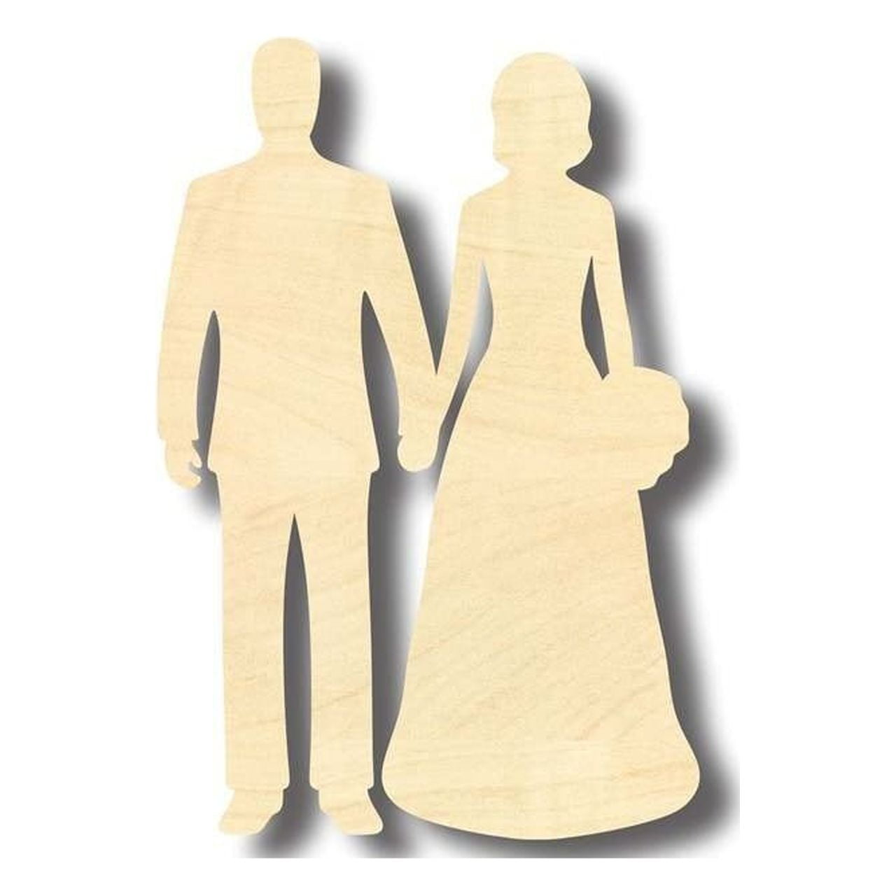 Unfinished Wood Bride Groom Shape - Wedding - Craft- up to 46" DIY 46 ...