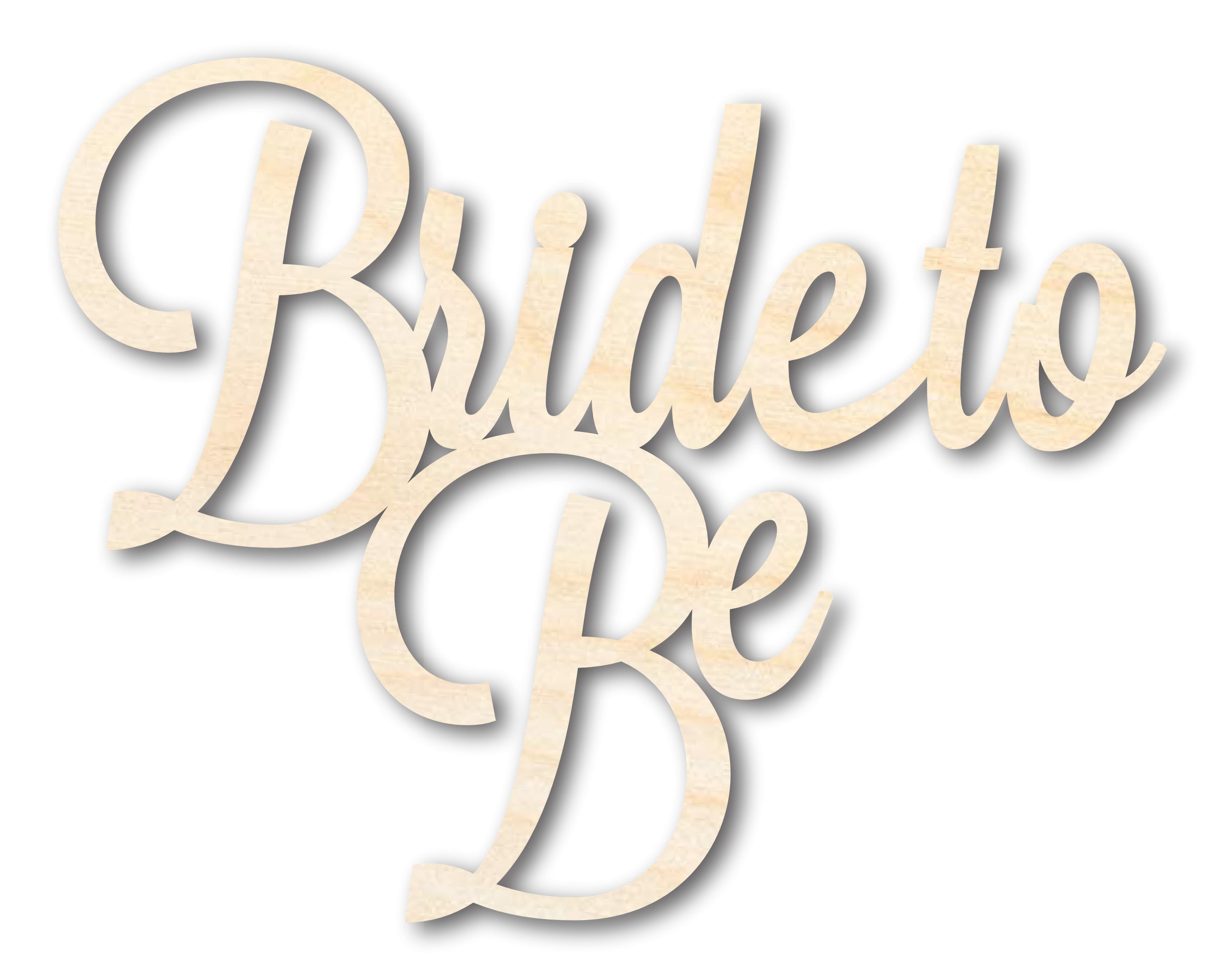 Unfinished Wood Bride to Be Shape - DIY Wedding Craft - up to 46" 20 ...