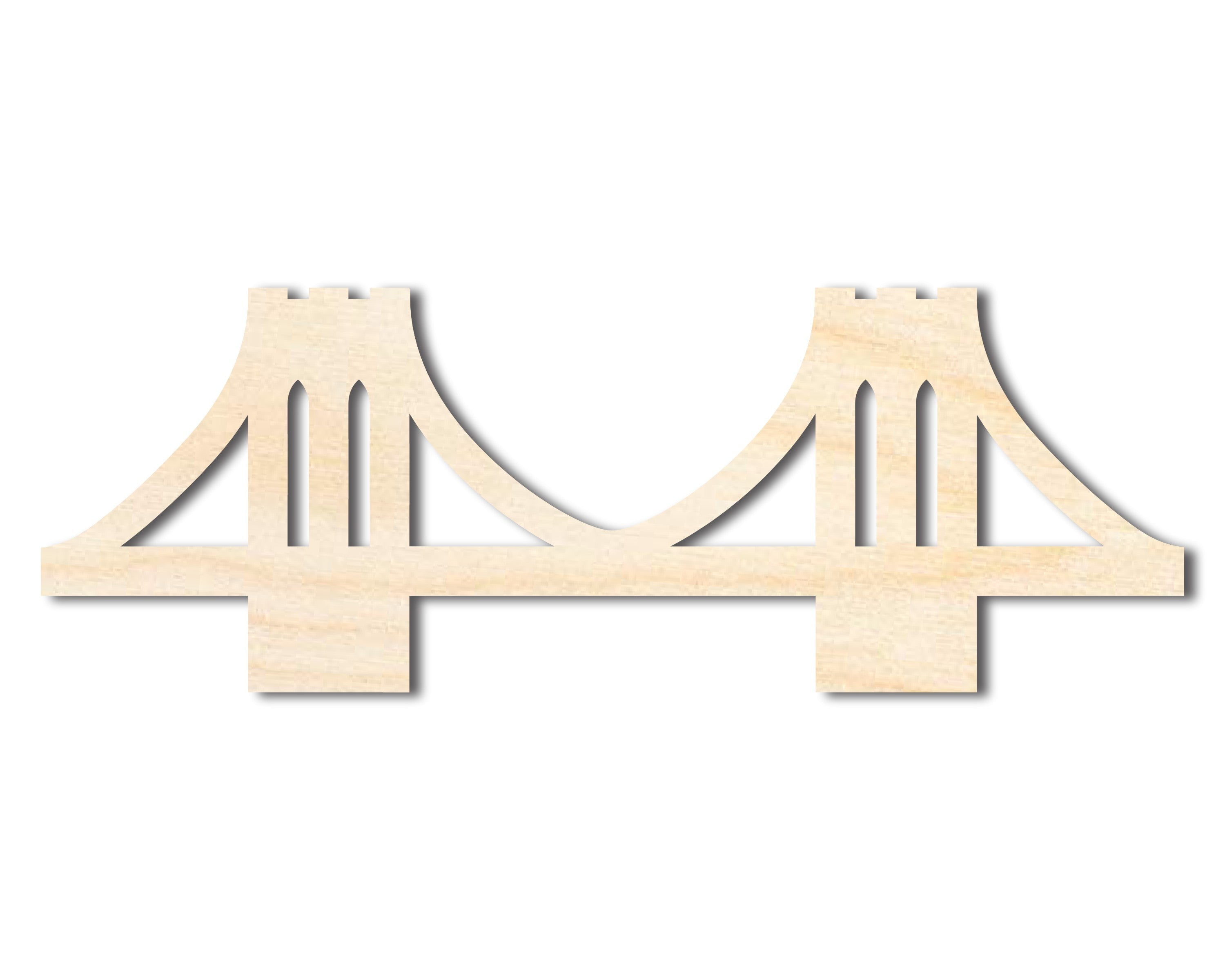 Unfinished Wood Bridge Shape | Landmark | Craft Cutout | up to 46" DIY ...