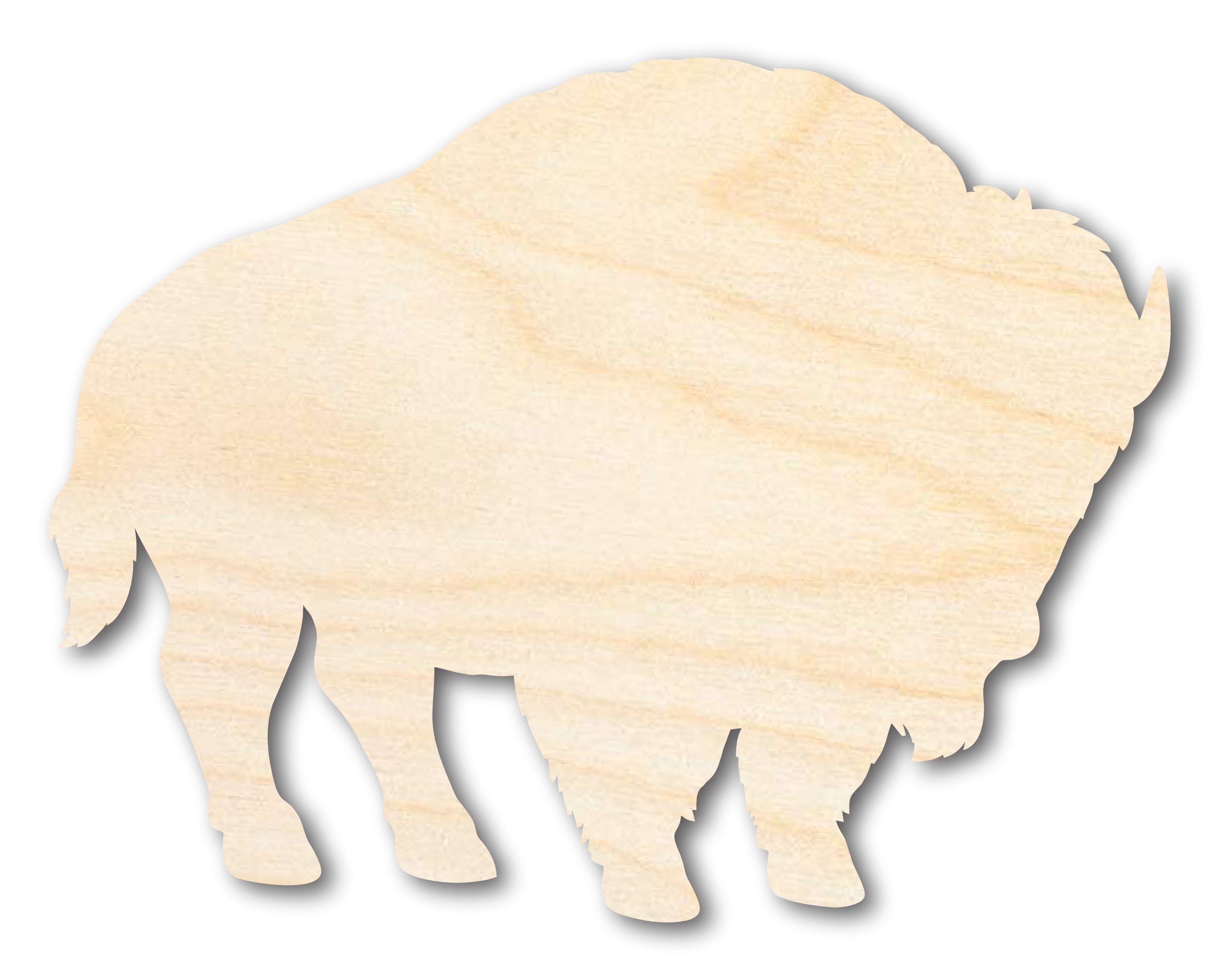 Unfinished Wood Buffalo Bison Silhouette | DIY Native American Craft ...
