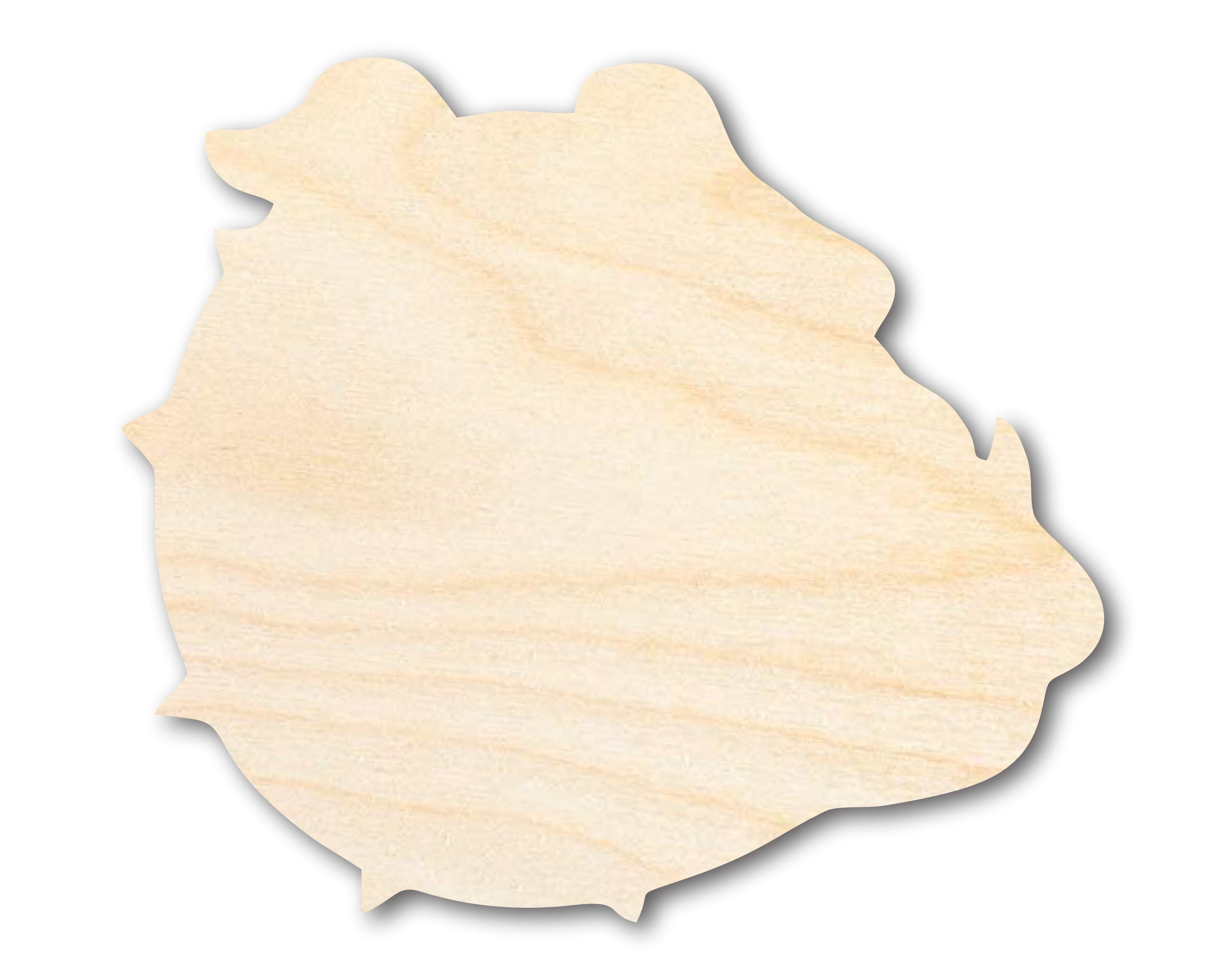 Unfinished Wood Bulldog Mascot Shape | DIY Craft Cutout | up to 46" DIY ...