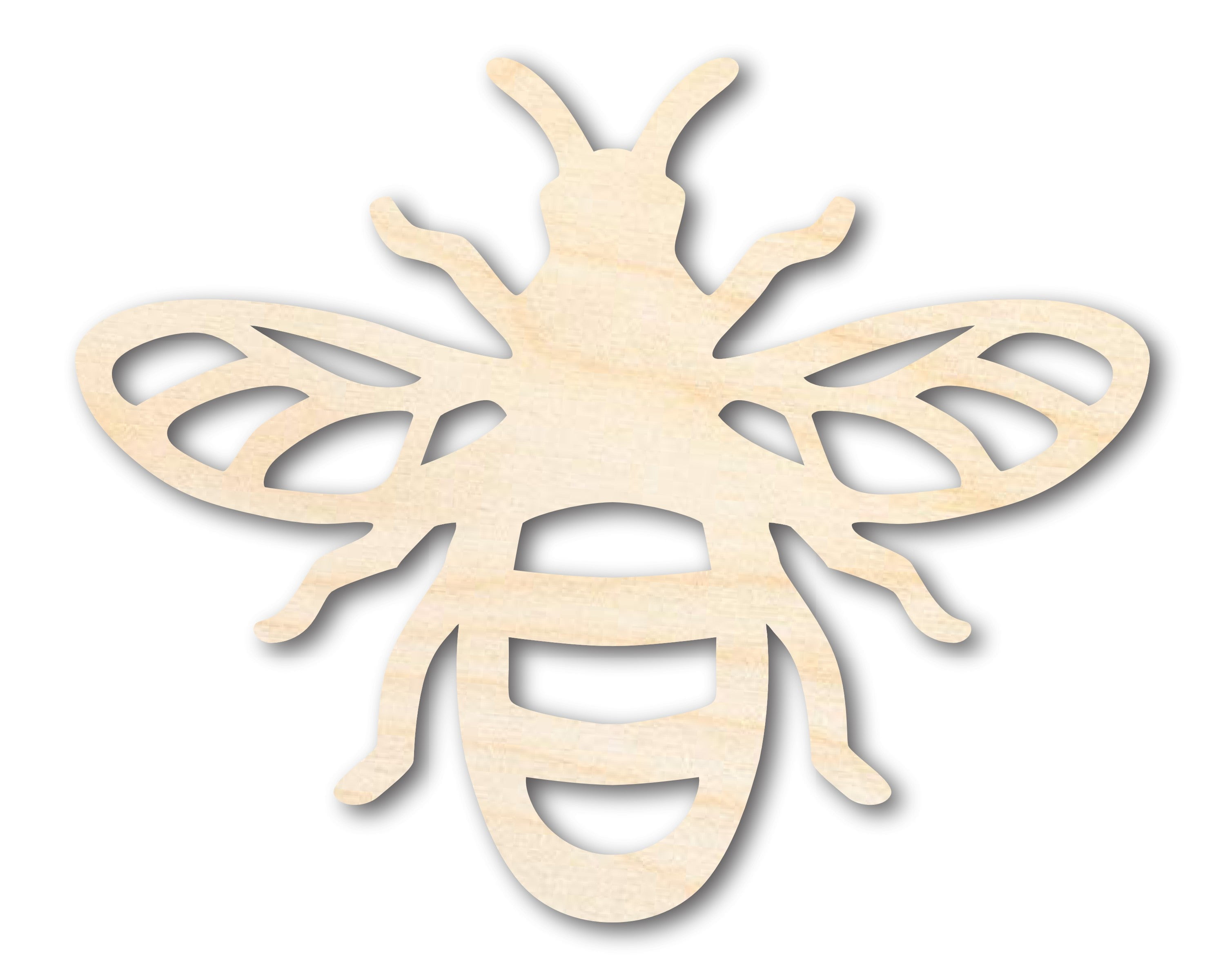 Unfinished Wood Bumble Bee Shape - Craft - up to 46" 6" / 1/8 ...