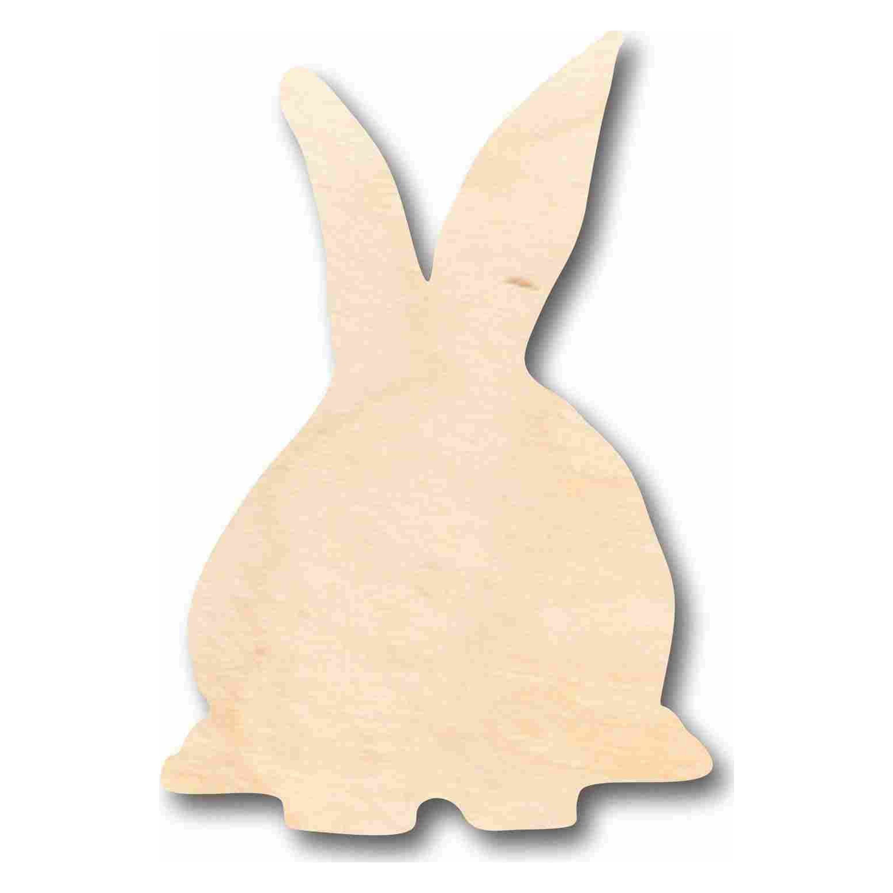 Unfinished Wood Bunny Silhouette - Craft- up to 46" DIY 14" / 3/4 ...