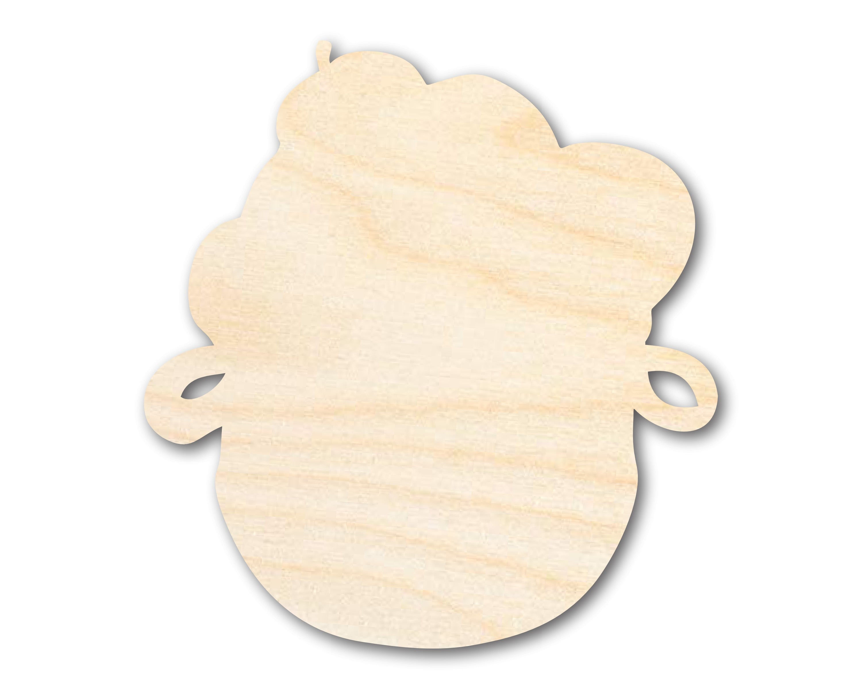 Unfinished Wood Bushel of Apples Shape - Craft - up to 46" 6" / 1/2 ...