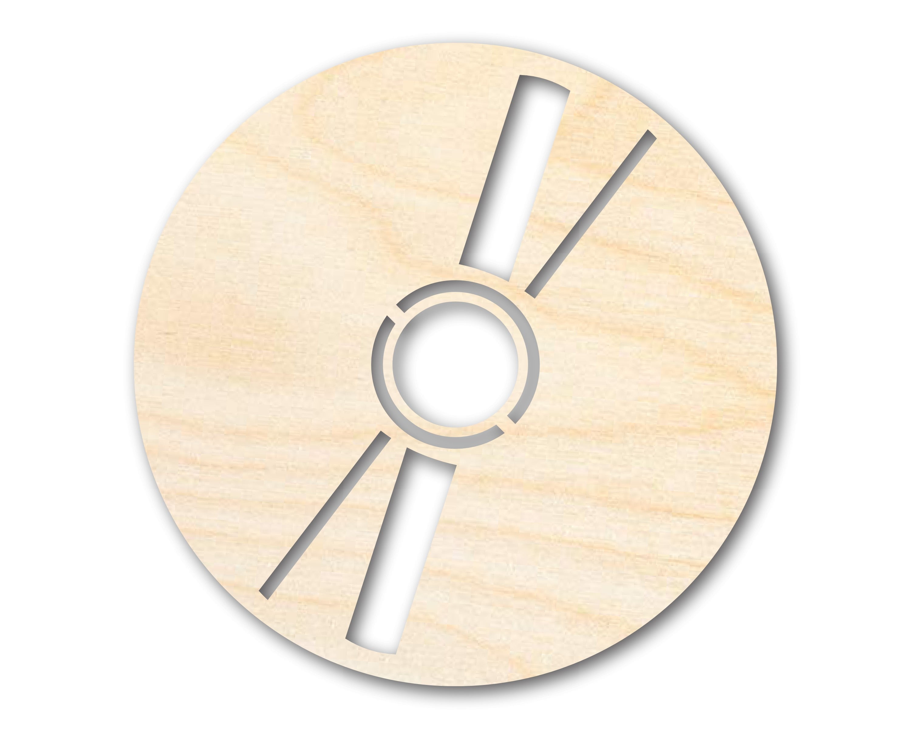 Unfinished Wood CD Shape | DIY Craft Cutout | up to 46" DIY 30" / 1/4 ...