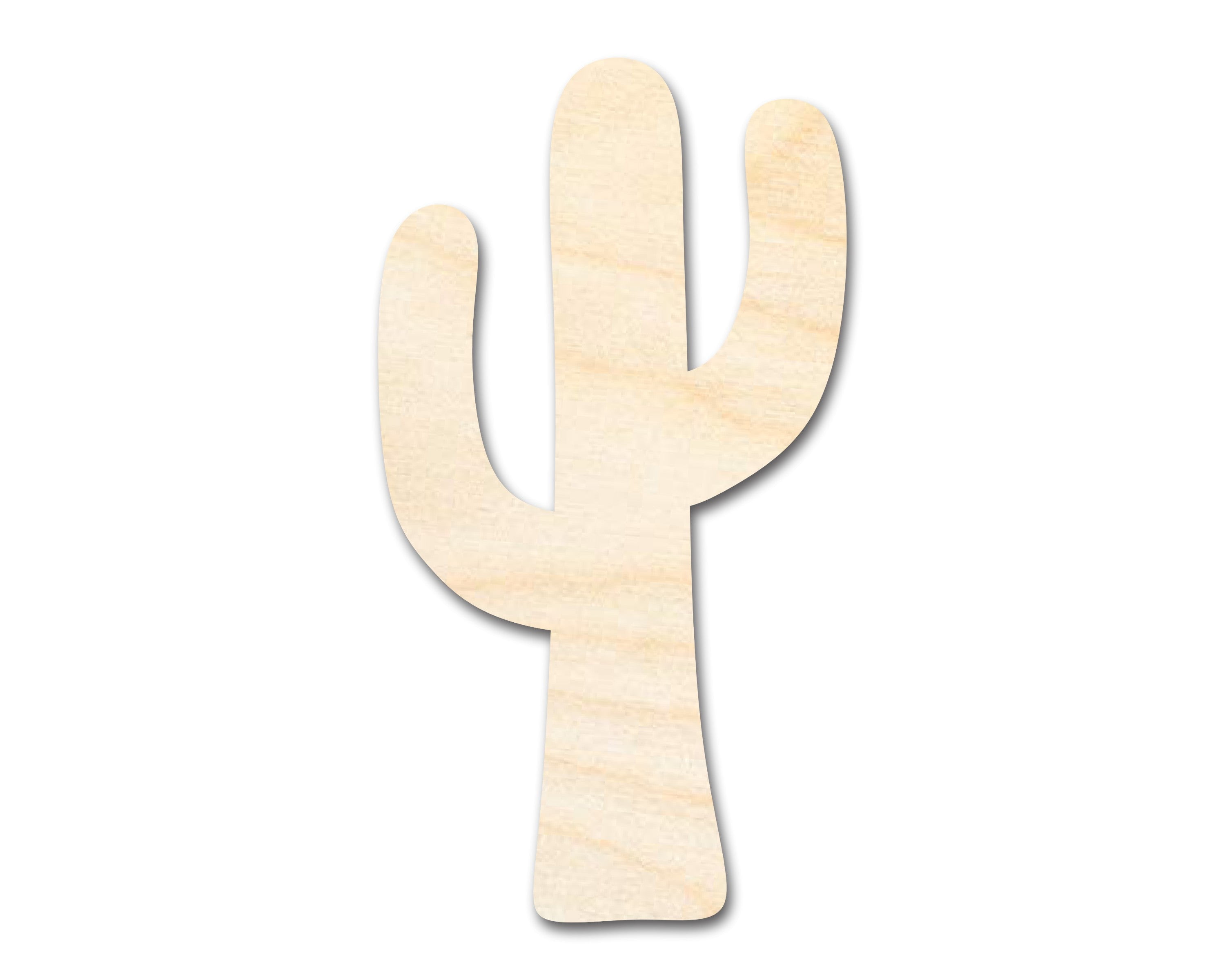 Unfinished Wood Cactus Shape | DIY Craft Cutout 7" / 1/2" - Walmart.com