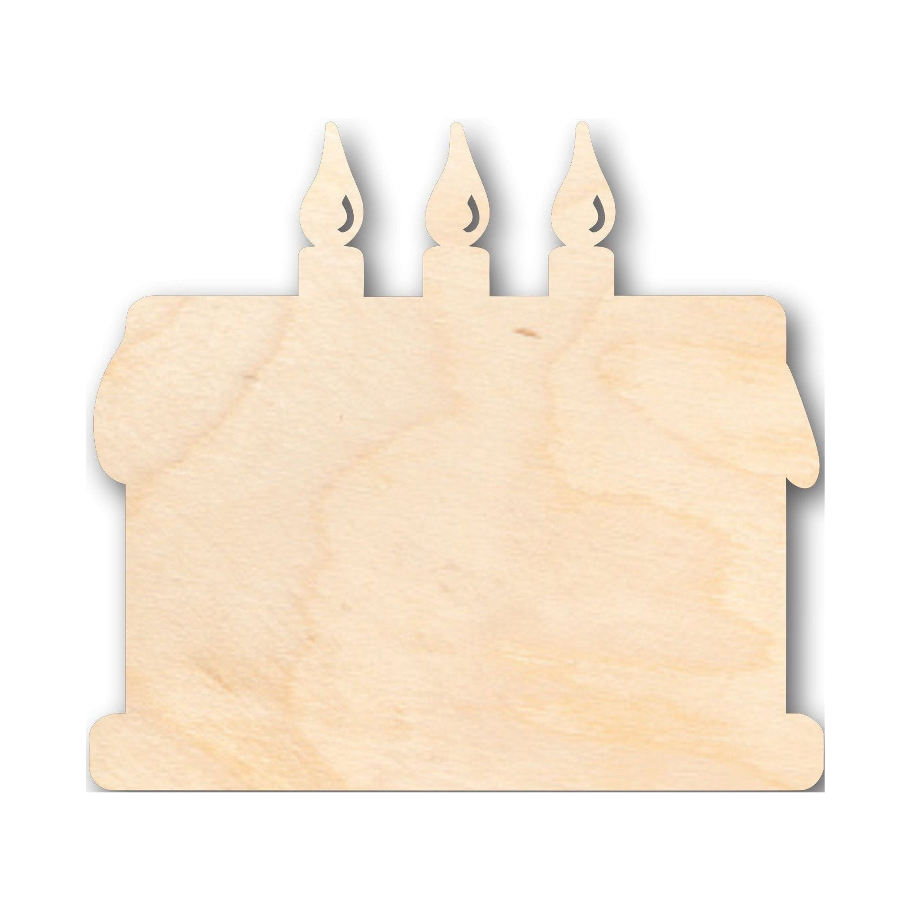 Unfinished Wood Cake Shape - Craft - up to 46" DIY 4" / 1/2" - Walmart.com