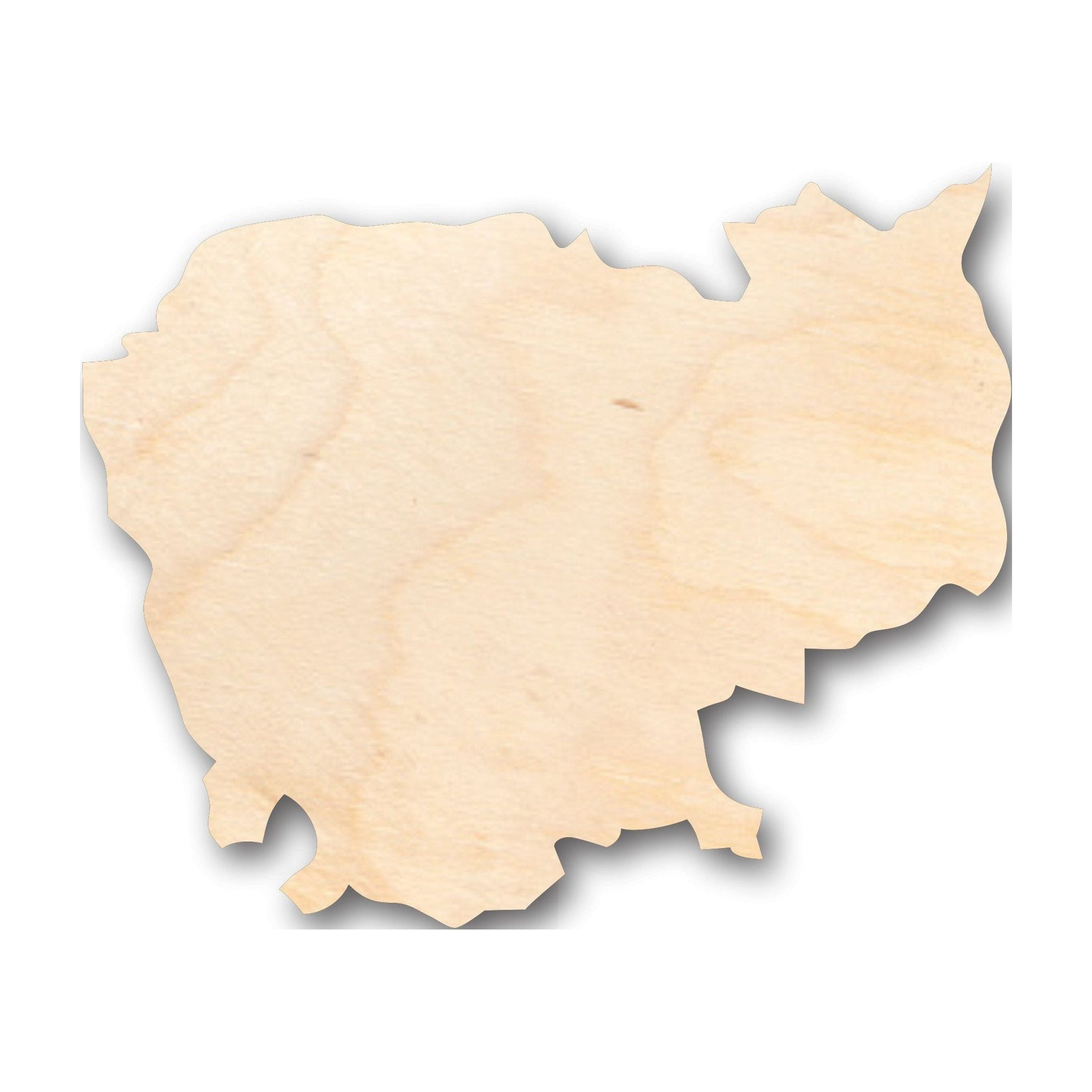 Unfinished Wood Cambodia Shape - Country - Craft - up to 46" DIY 30 ...