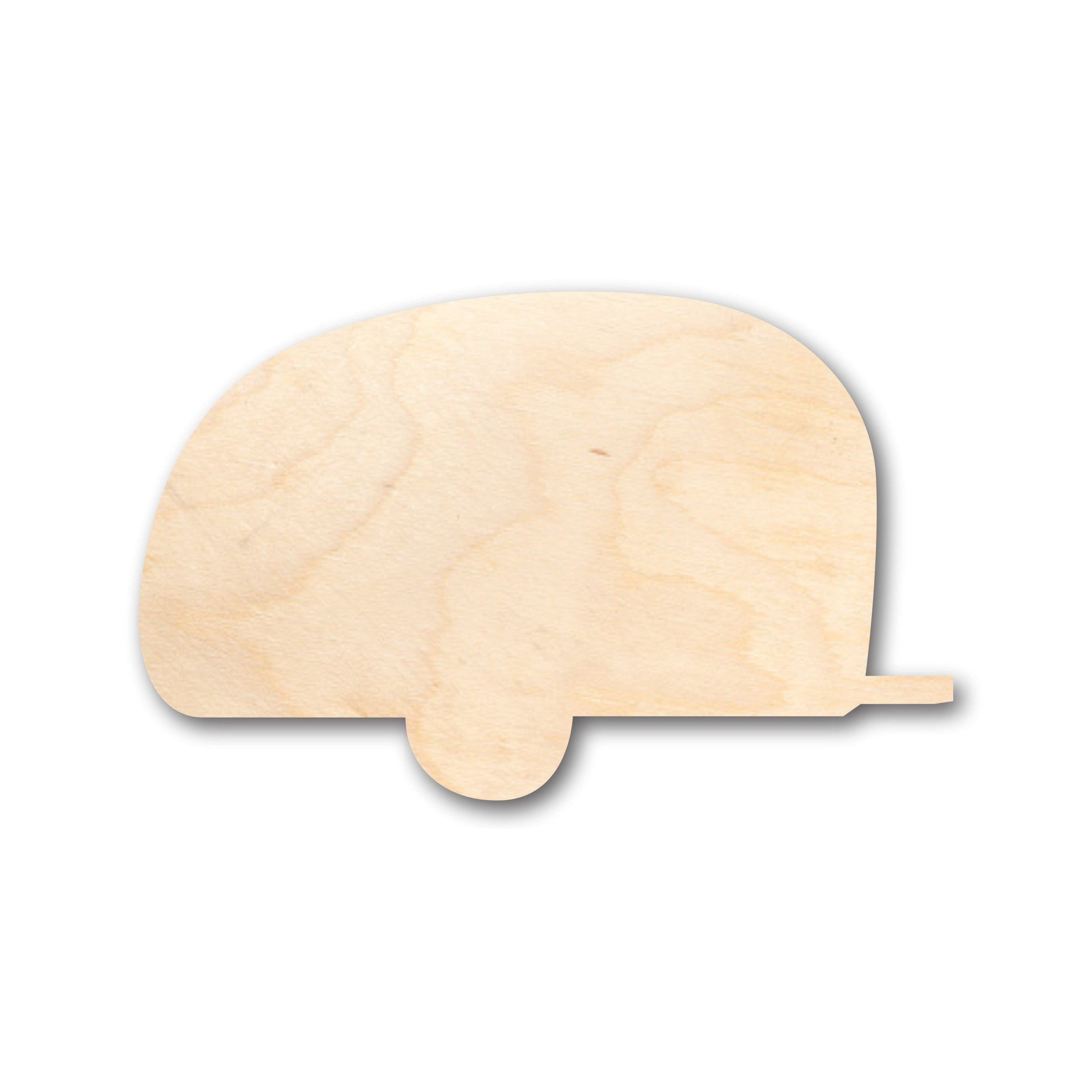 Unfinished Wood Camping Trailer Shape - Craft - up to 46" DIY 7" / 1/4 ...