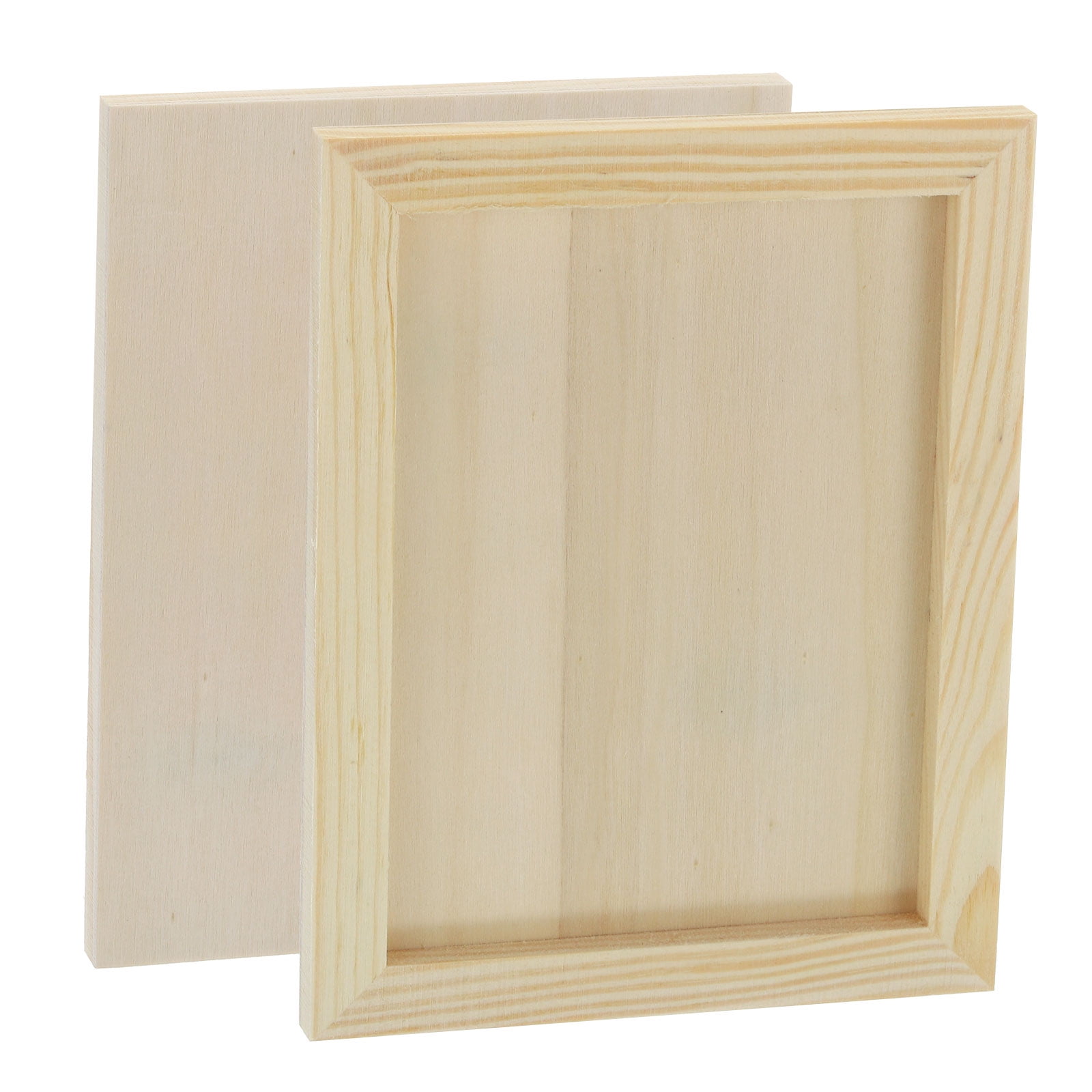 Unfinished Wood Canvas Panel 7x6" Deep 0.4" Wooden Paint Pouring Panel ...