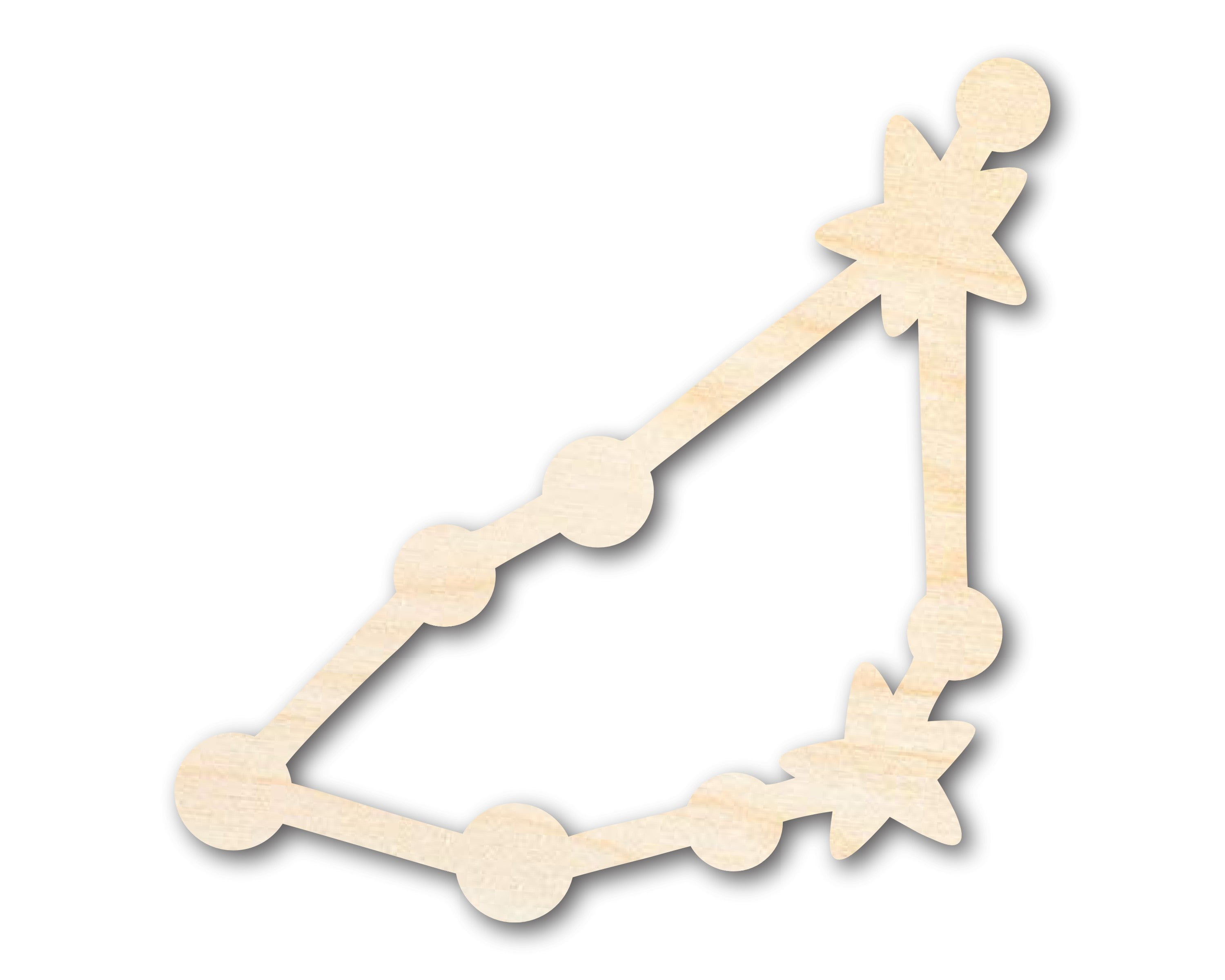 Unfinished Wood Capricorn Constellation Shape - Zodiac Craft - up to 46 ...