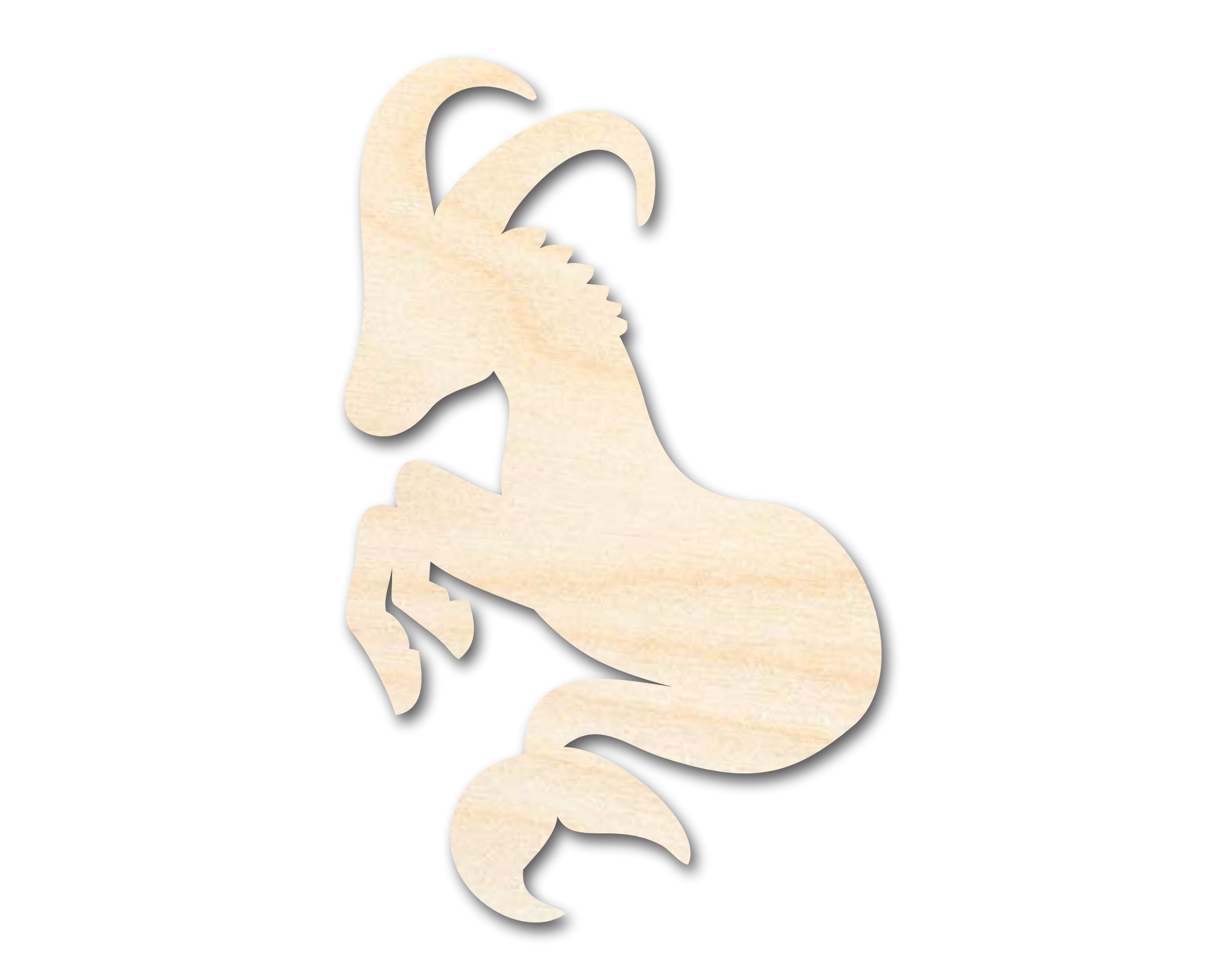 Unfinished Wood Capricorn Sea Goat Shape - Zodiac Craft - up to 46" 18 ...