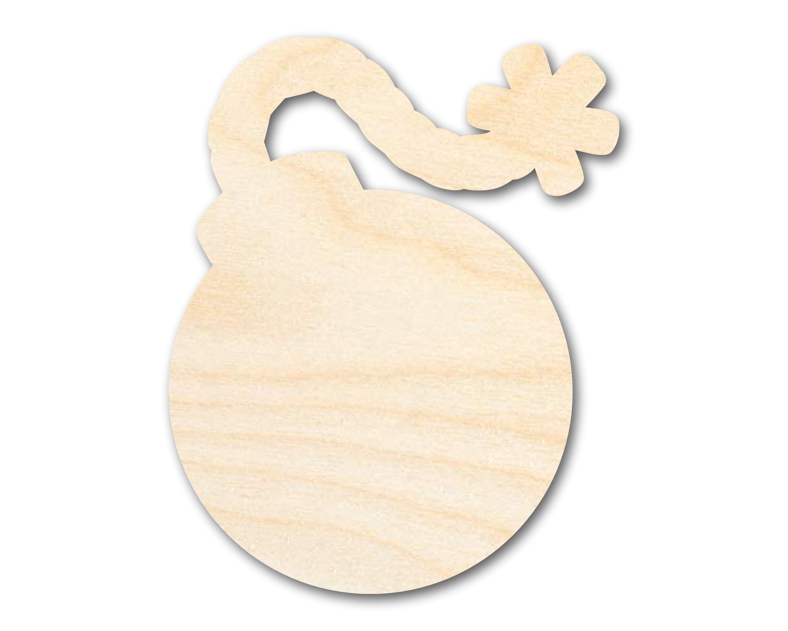Unfinished Wood Cartoon Bomb Shape | DIY Craft Cutout | up to 46" DIY ...