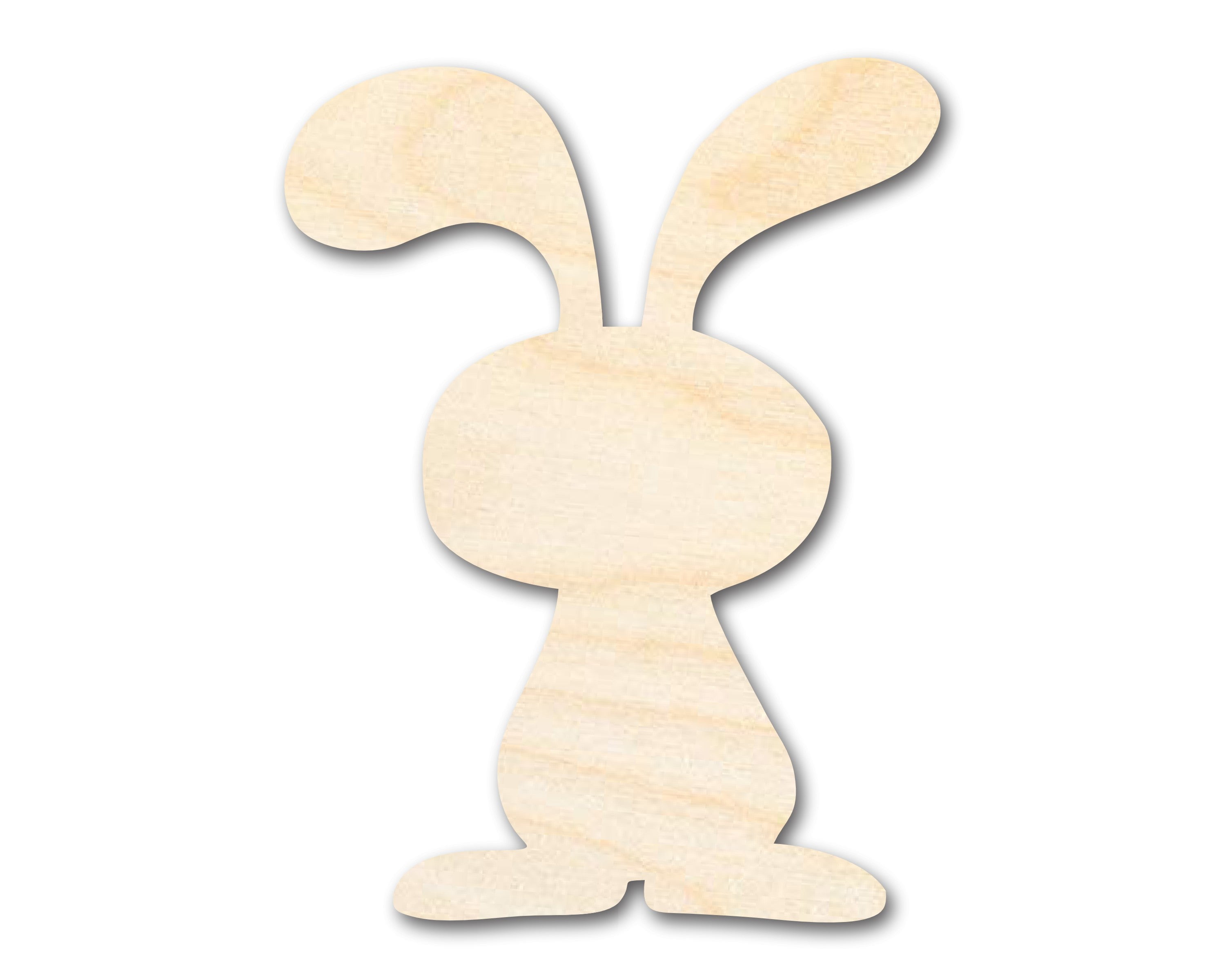 Unfinished Wood Cartoon Bunny Shape | DIY Craft Cutout | up to 46" DIY ...
