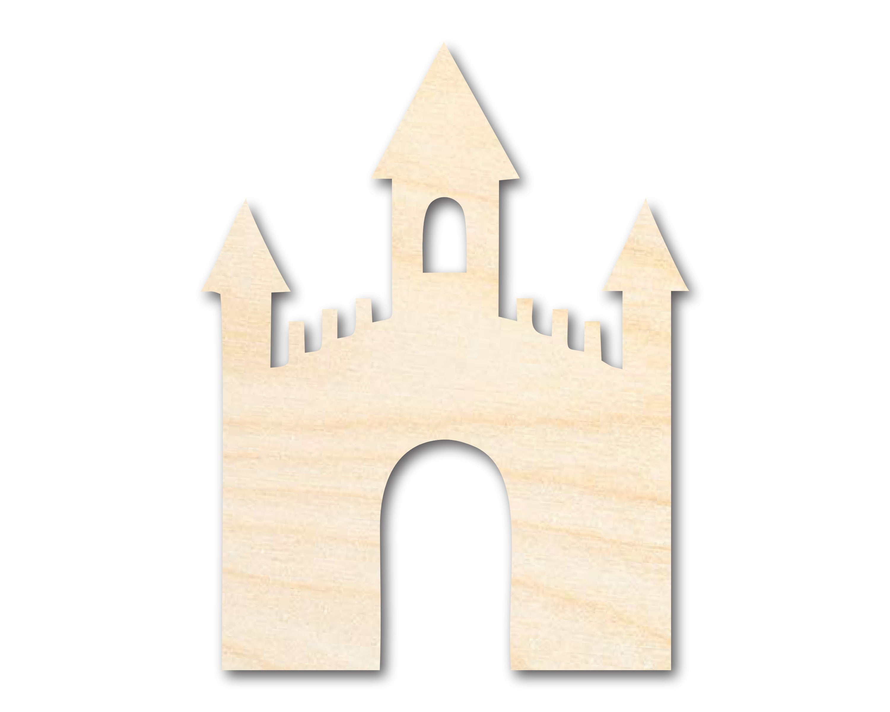 Unfinished Wood Castle Shape - Craft - up to 36" 42" / 3/4" - Walmart.com