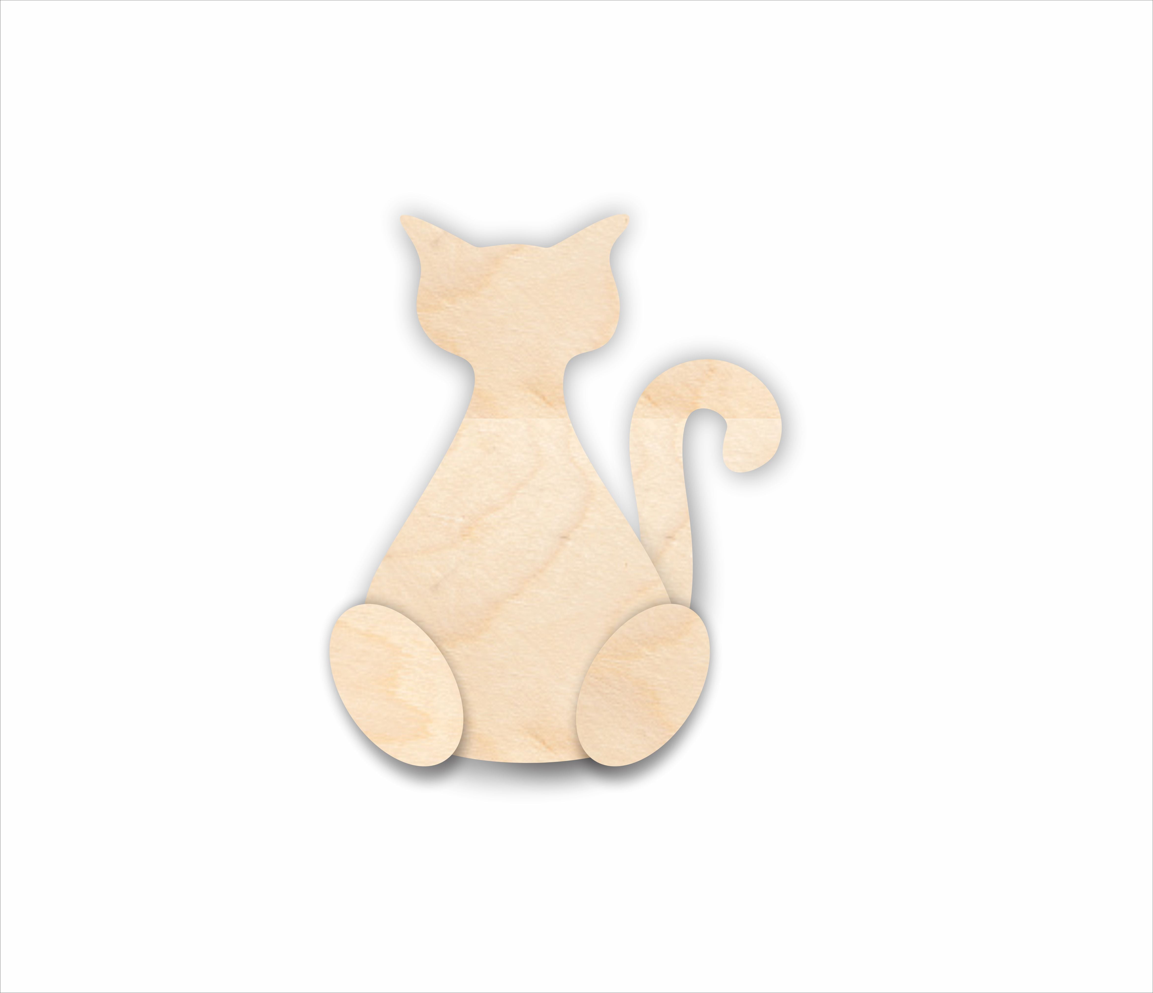 Unfinished Wood Cat - Craft Kit - up to 36" 36" / 1/4" - Walmart.com