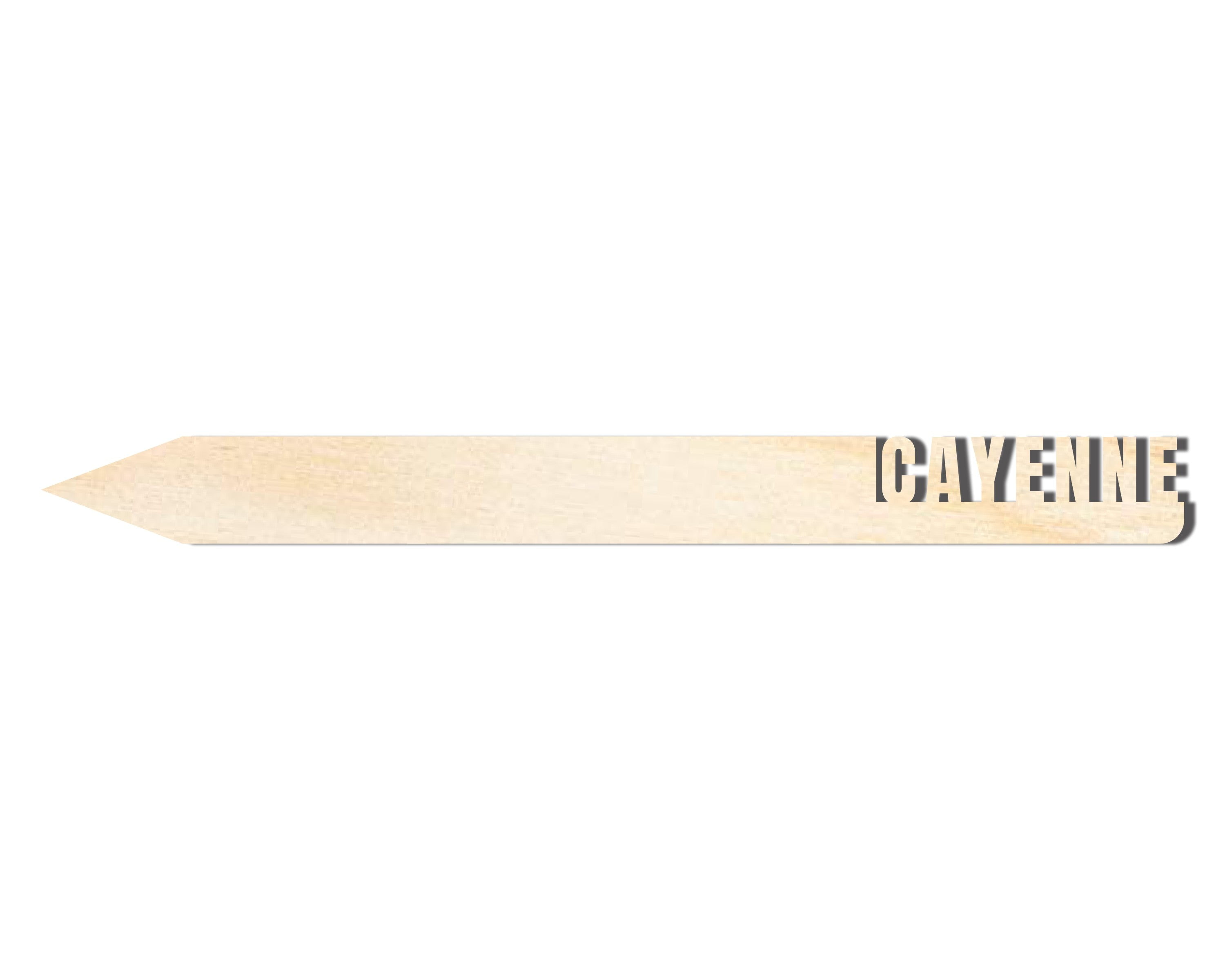 Unfinished Wood Cayenne Garden Stake | DIY Craft Cutout | up to 24" DIY ...