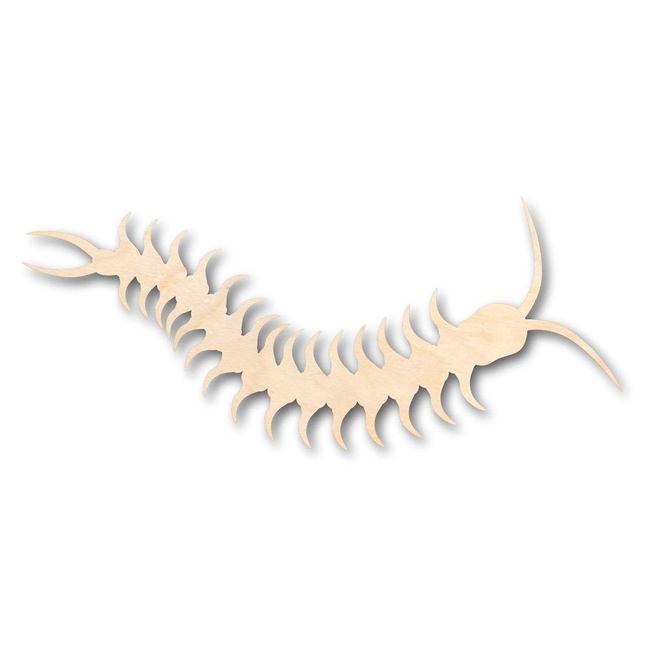 Unfinished Wood Centipede Shape - Insect - Wildlife - Craft - up to 46 ...