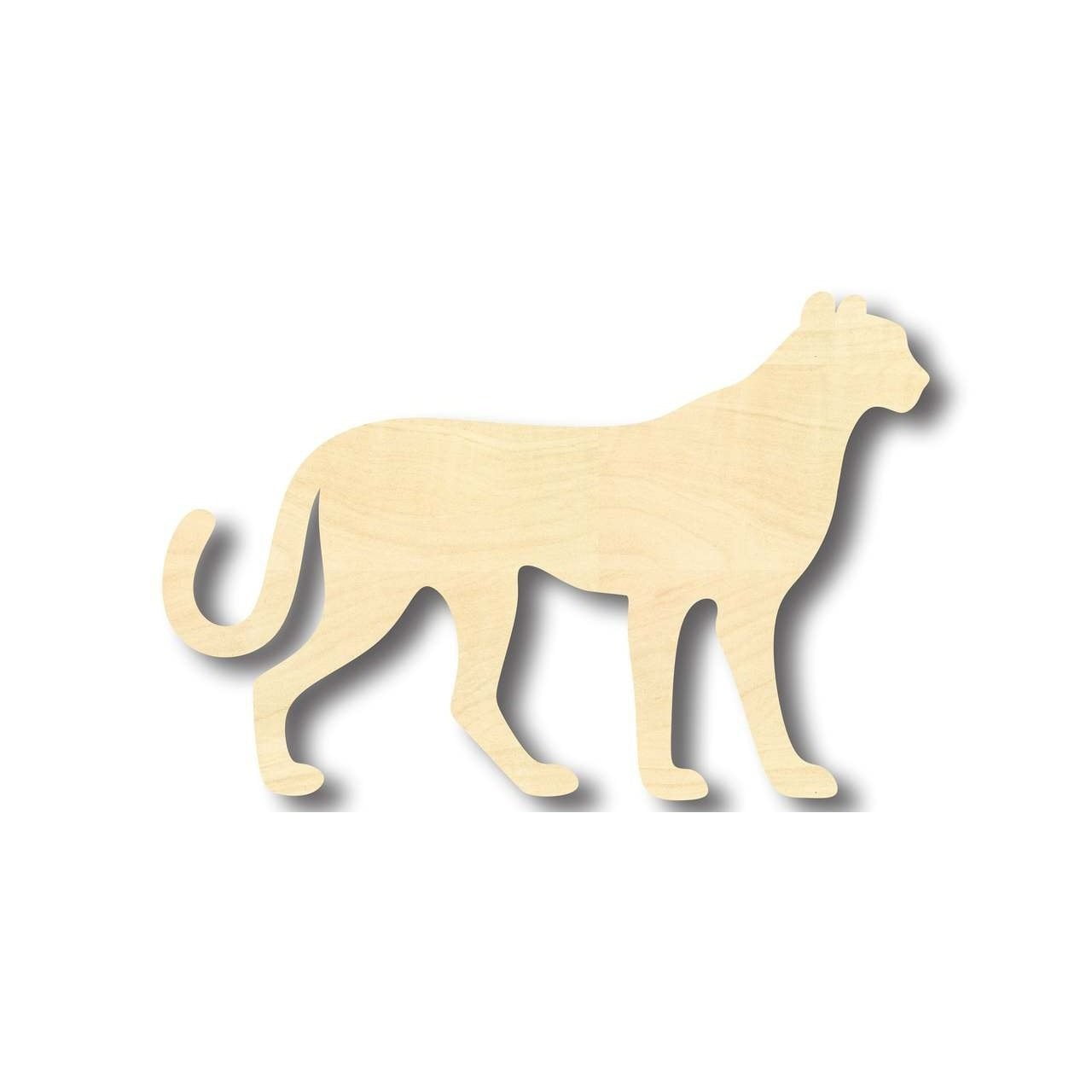 Unfinished Wood Cheetah Shape - Animal - Wildlife - Craft - up to 46 ...