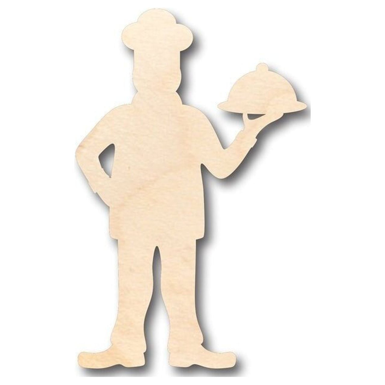 Unfinished Wood Chef Hat Shape - Kitchen - Craft - up to 46" DIY 18 ...