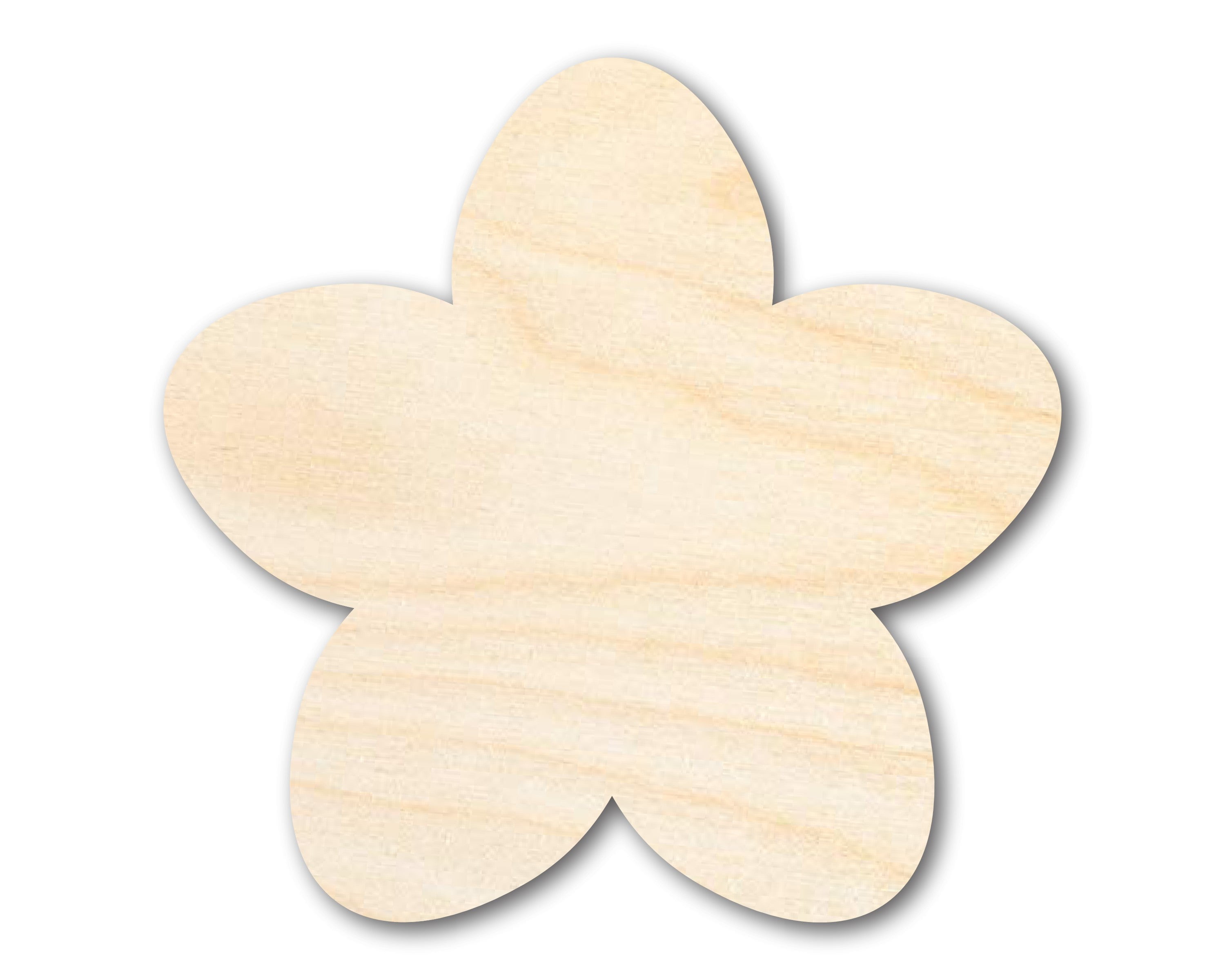 Unfinished Wood Cherry Blossom Shape | DIY Japan Flower Craft Cutout ...