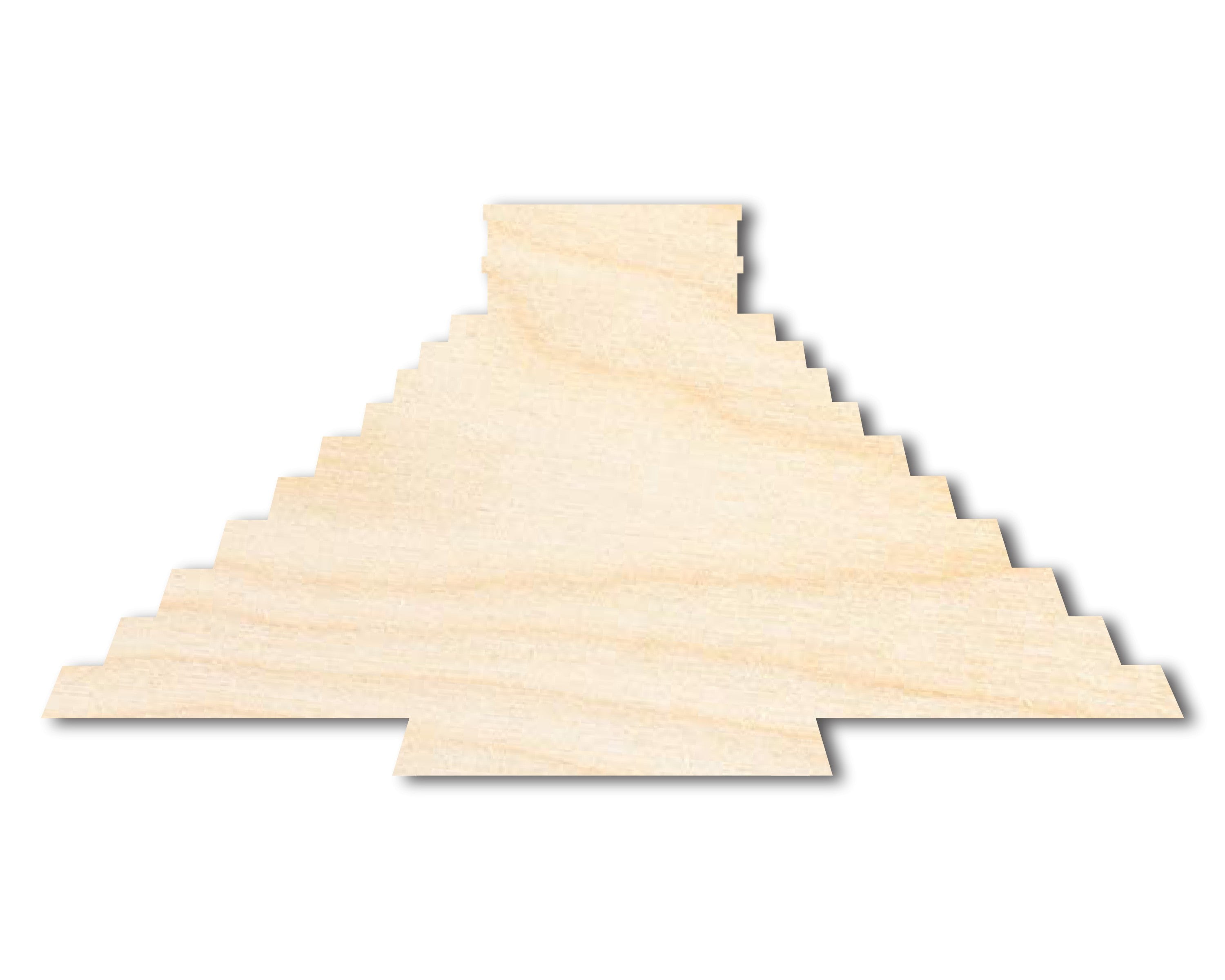 Unfinished Wood Chichen Itza Shape | DIY Craft Cutout | up to 46" DIY 8 ...