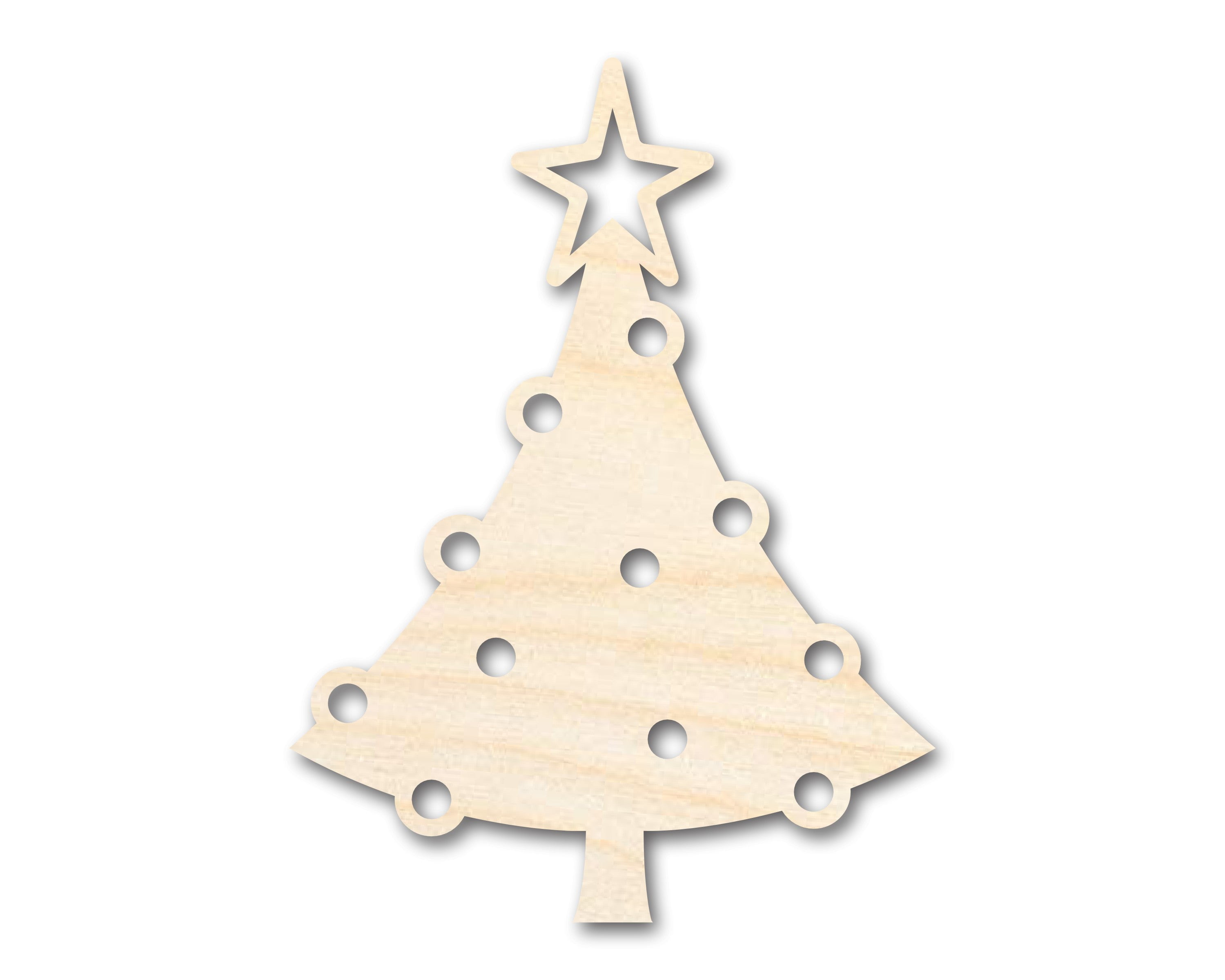 Unfinished Wood Christmas Tree Shape - Craft - up to 46" DIY 5" / 1/2 ...