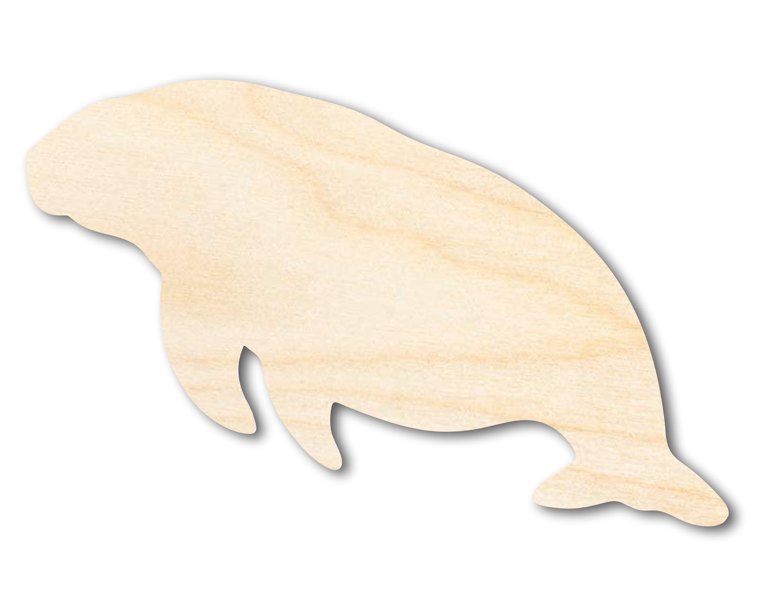 Unfinished Wood Chunky Manatee Shape | DIY Craft Cutout | up to 46" DIY ...