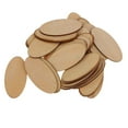 Unfinished Wood Circle Oval Wood Pieces Blank Oval Ornaments Wooden ...