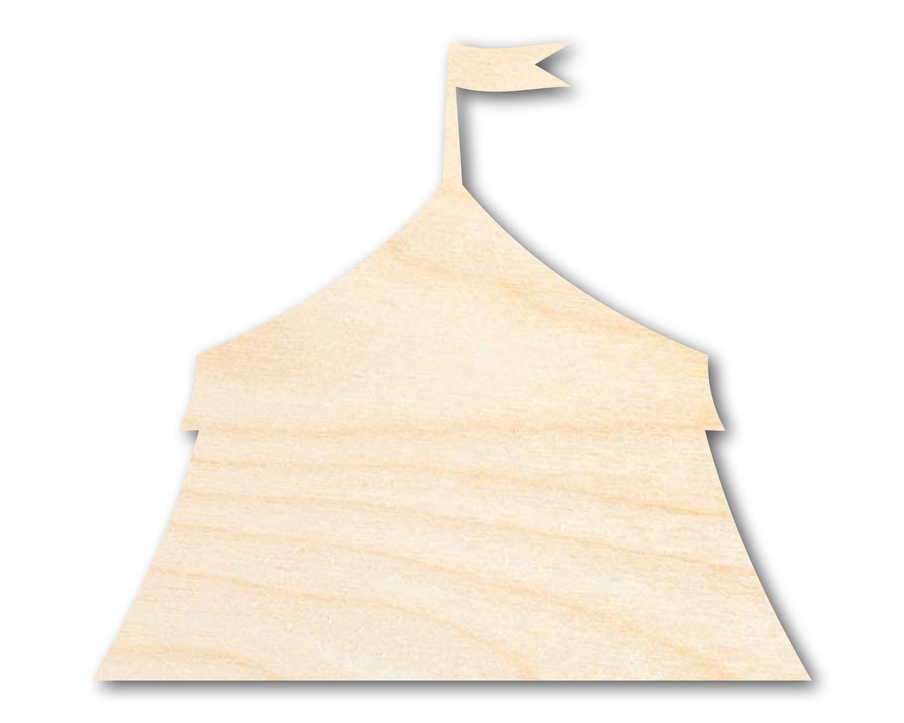 Unfinished Wood Circus Tent Shape | Fair | Craft Cutout 18" / 1/2 ...