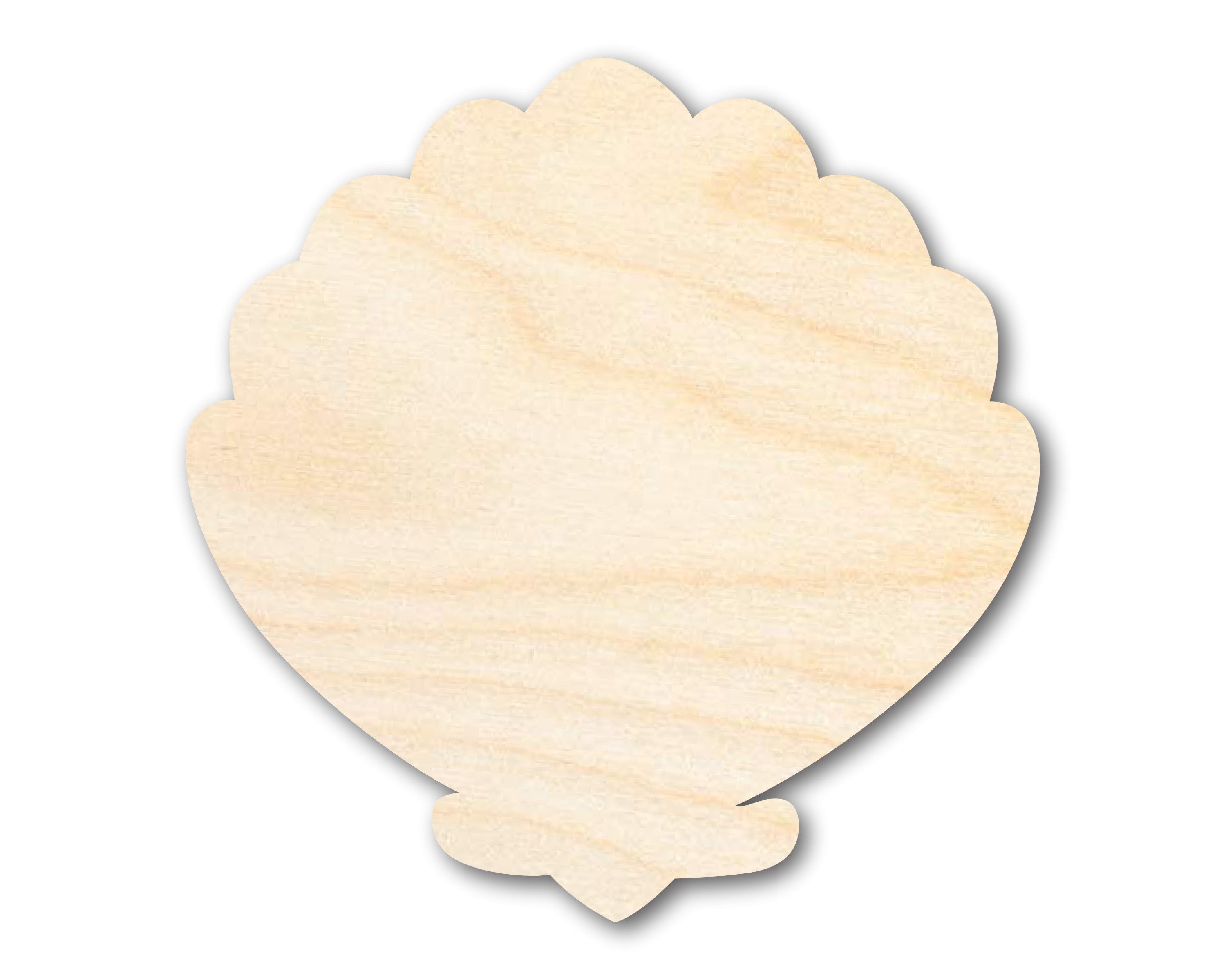 Unfinished Wood Clam Sea Shell Shape | DIY Craft Cutout 20