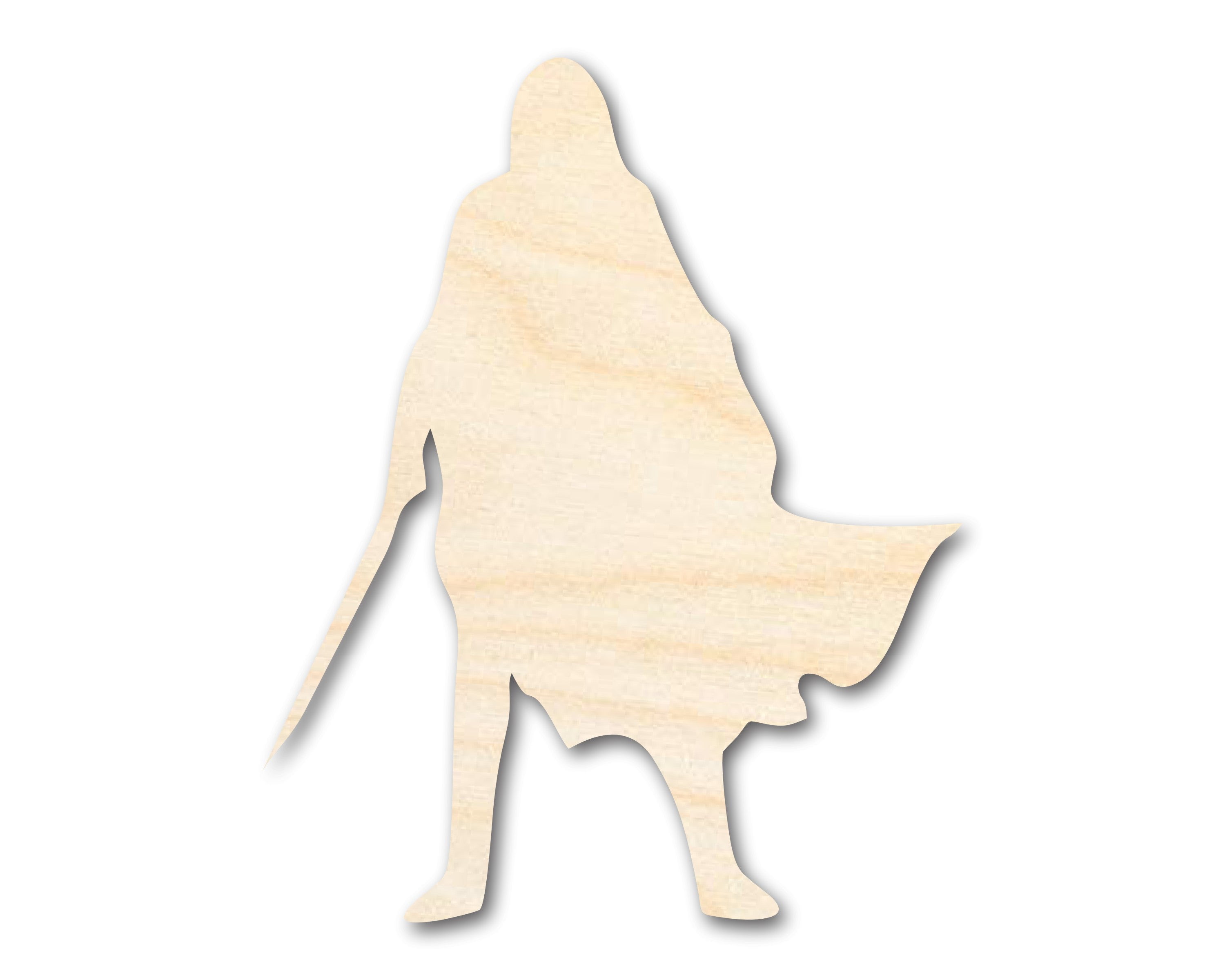 Unfinished Wood Cloak and Dagger Shape - Craft - up to 46" 30" / 1/2 ...
